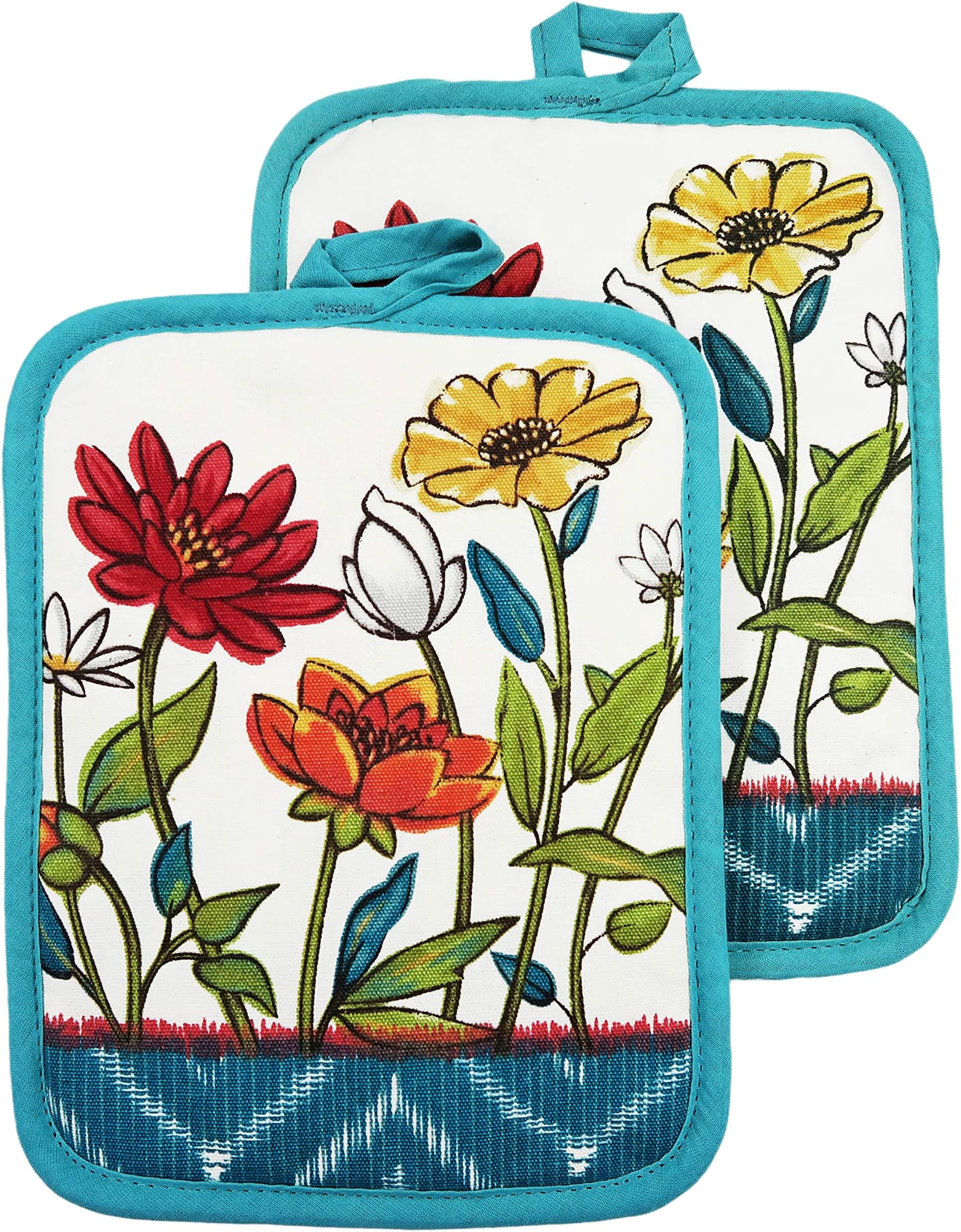 Amazon.com: Leaves Pot Holders for Kitchen hot Pads 100% Cotton Set of ...