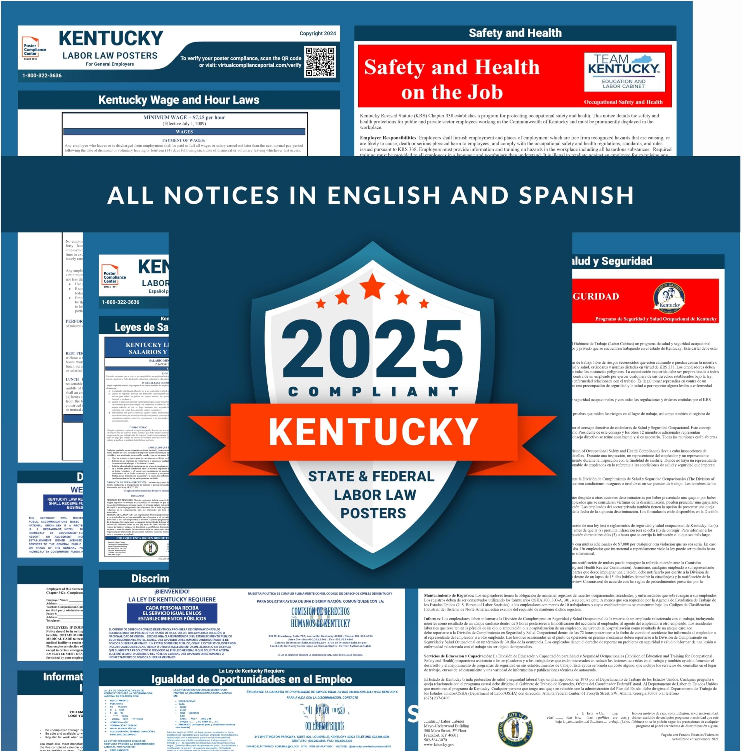 Amazon.com: Poster Compliance Center Indiana Labor Law Poster 2025 ...