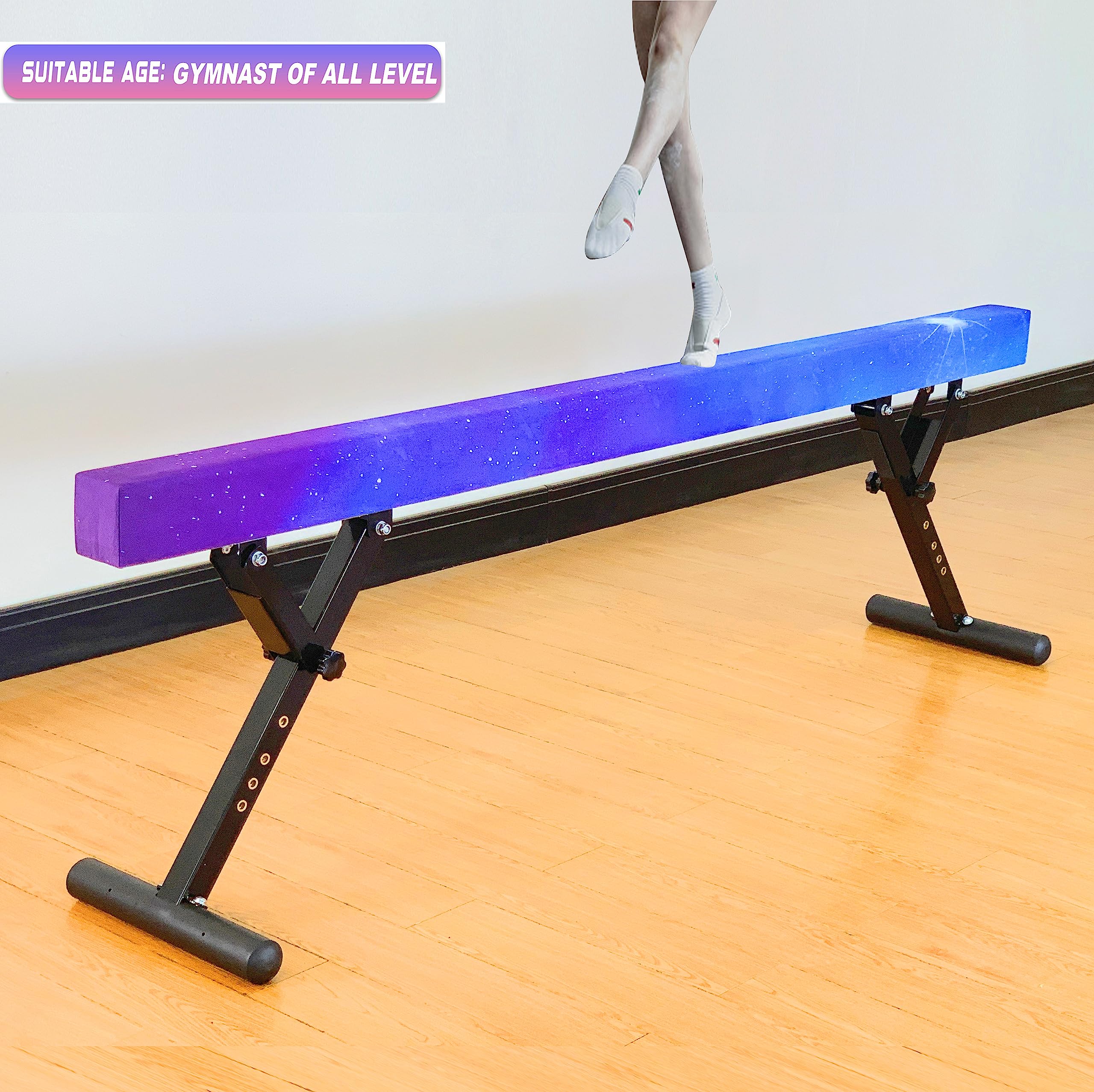 Snapklik.com : MARFULA Adjustable Balance Beam 8 Ft Gymnastic Beam ...