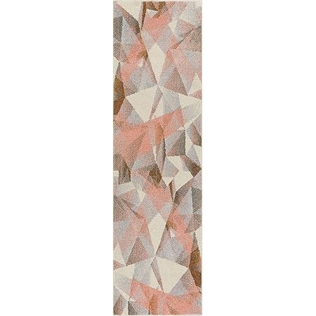 Amazon.com: Well Woven Barra Blush Pink Multi-Color Modern Geometric ...