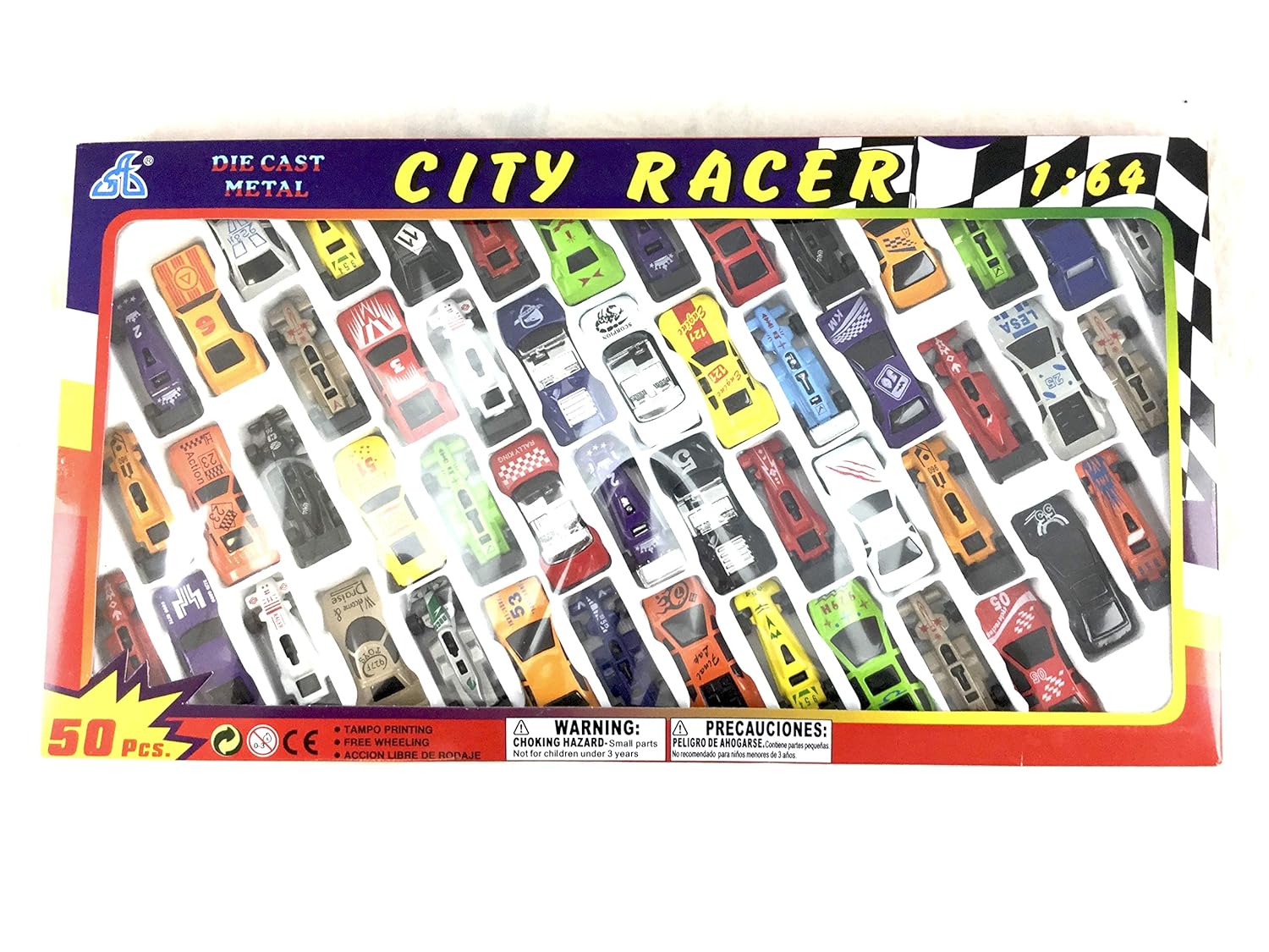 U.S. Toy 50 PC Race Car Set - Metal Plastic Die Cast Cars : Amazon.in ...