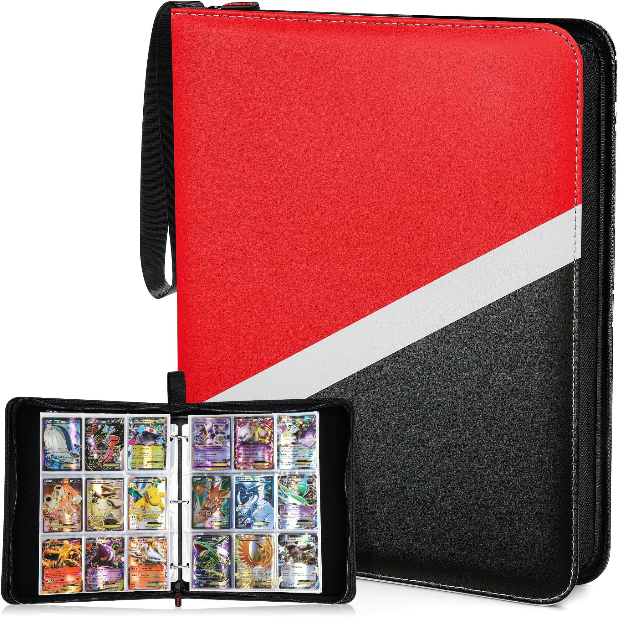 Amazon.com: Card Binder Trading Cards Case With 50 Sleeves, 9-Pocket ...