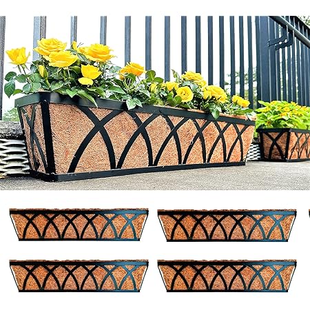Amazon.com : Maxona Window Planter Box - 4 Pack, 24 Inch Outdoor Wall ...