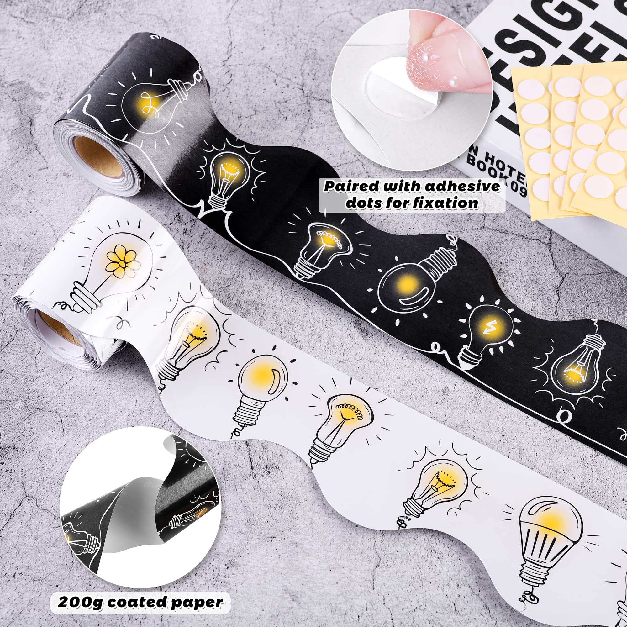 Snapklik.com : Durony 2 Rolls 65.6 Feet Light Bulb Bulletin Board ...