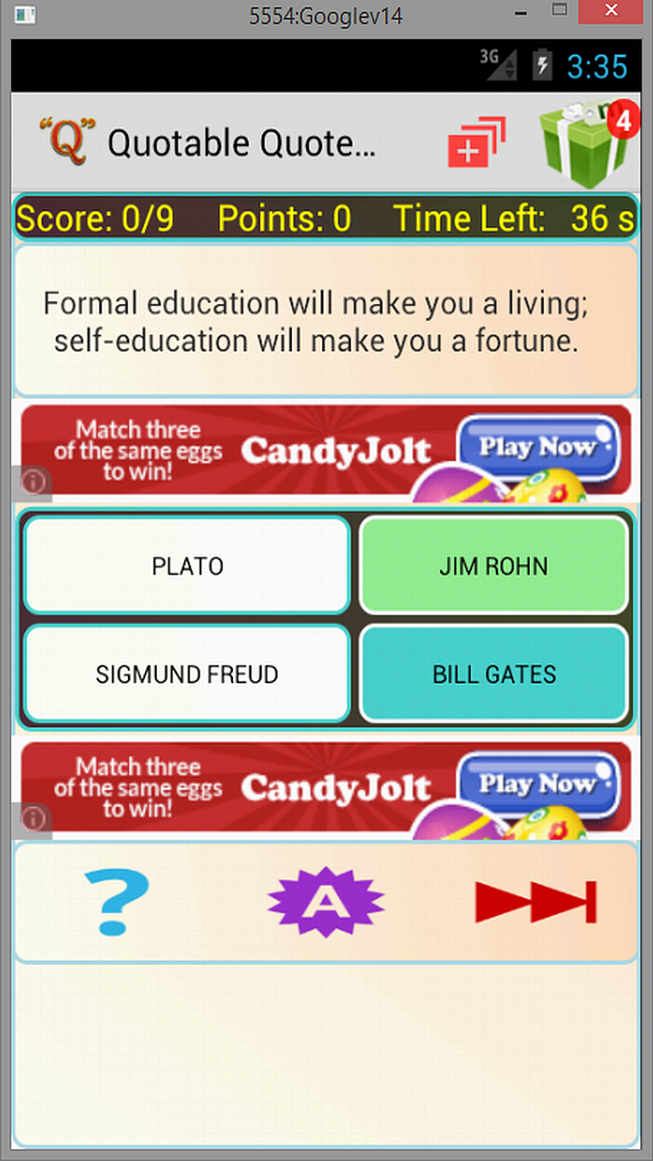 Quotable Quotes Quiz - App on Amazon Appstore