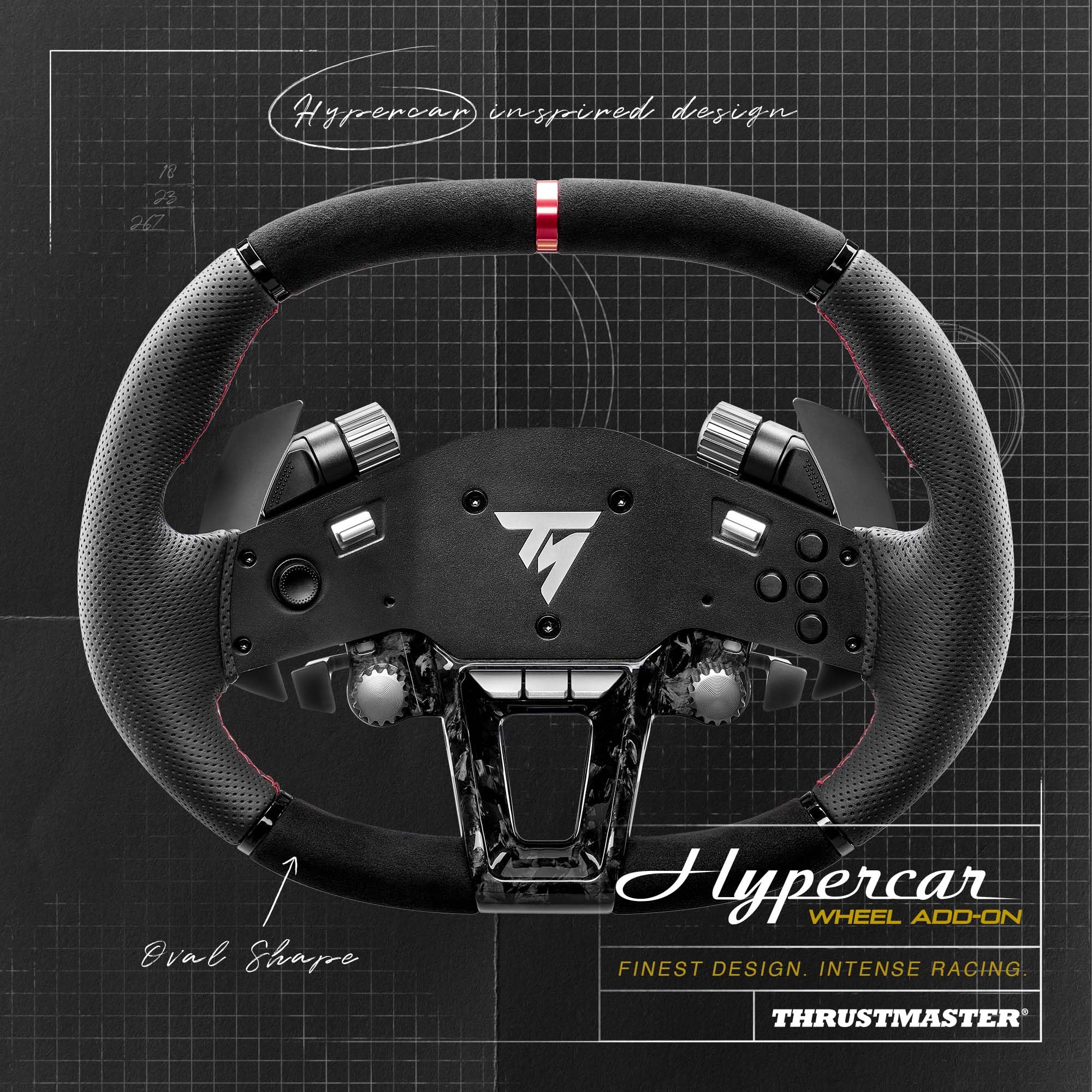 Snapklik.com : Thrustmaster Hyper Car Wheel Add-On, Ergonomic And Wrapped