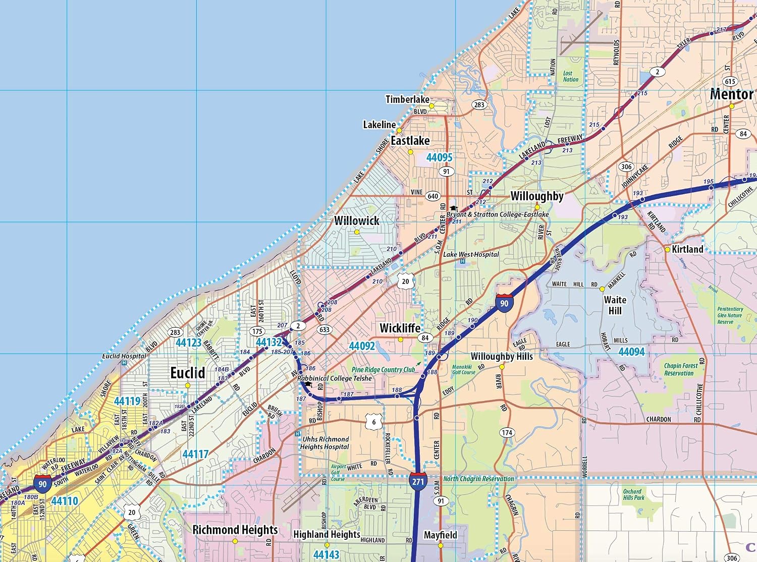 Mapa De Calles De Cleveland