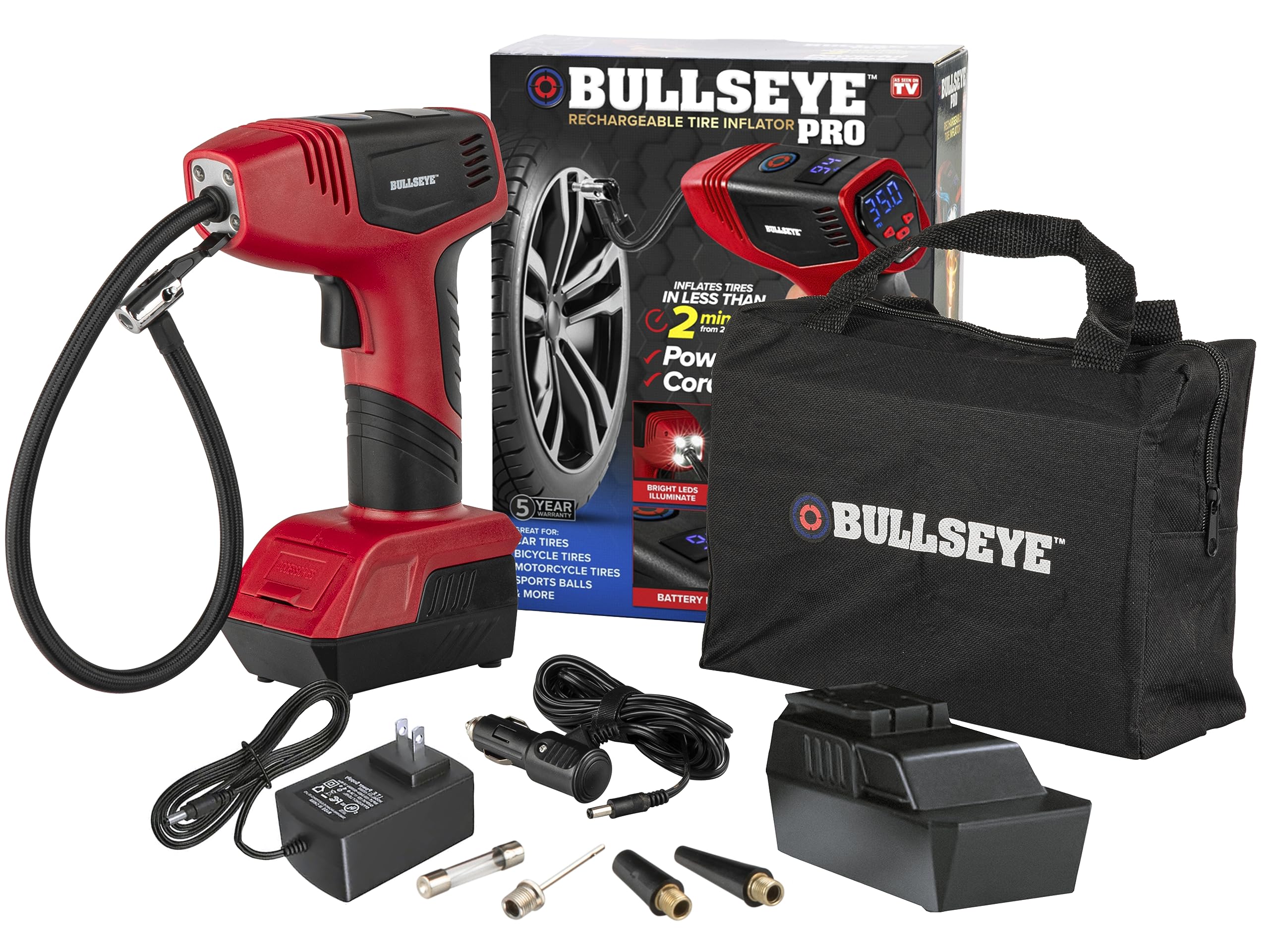 Snapklik.com : Bullseye Pro Max Deluxe Tire Inflator Portable Air ...