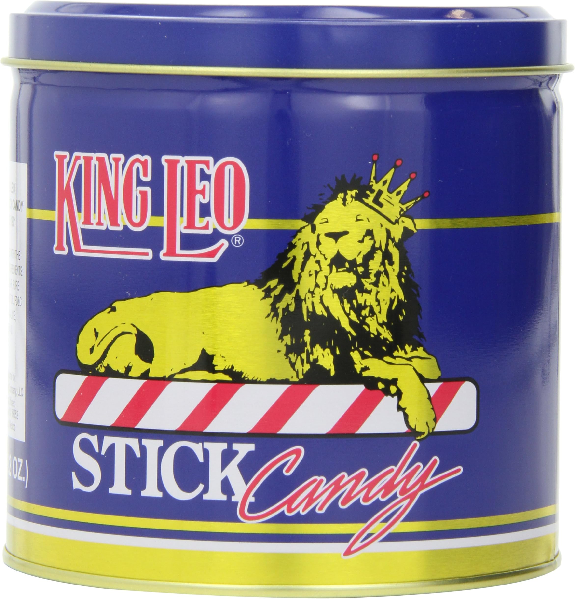 Amazon.com: King Leo Soft Peppermint Stick Candy in a 15.5oz Gift Tin ...