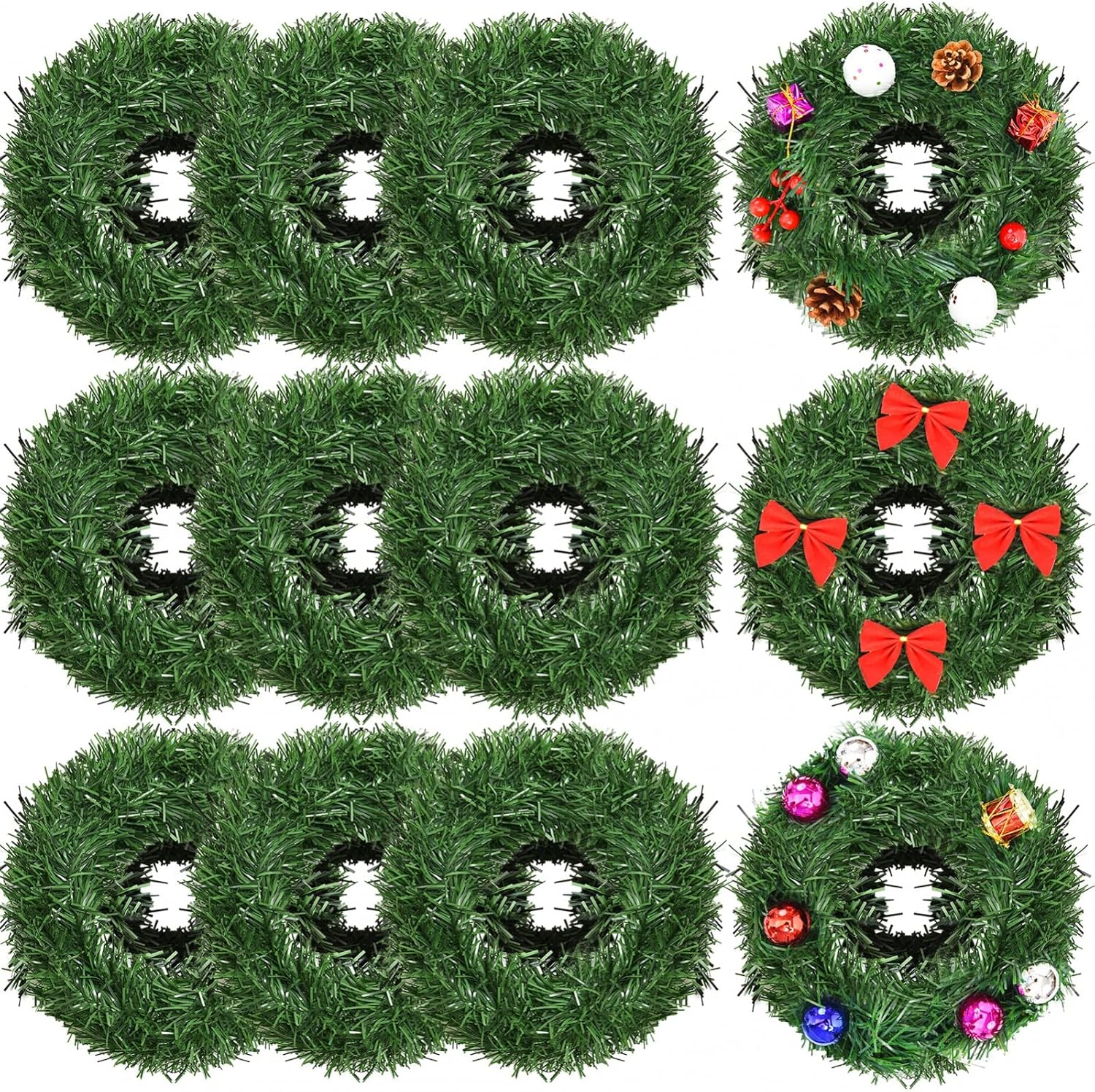 Amazon.com: Timoo 240 FT Christmas Greenery, 12 Strands Outdoor Garland ...