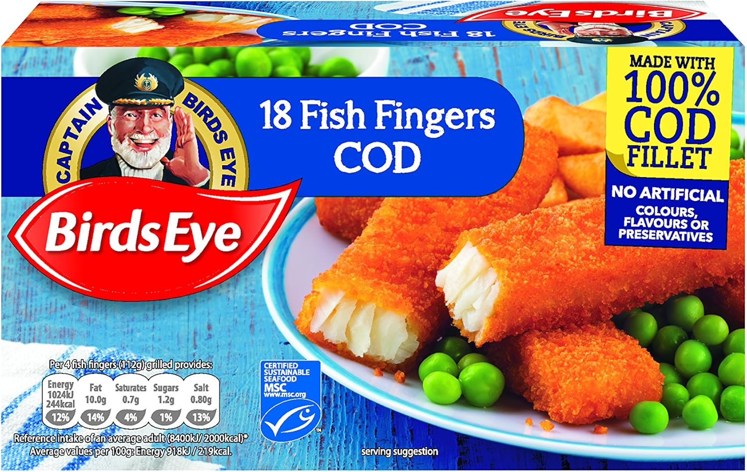 Birds Eye Cod Fish Fingers, 50g : Amazon.co.uk: Grocery
