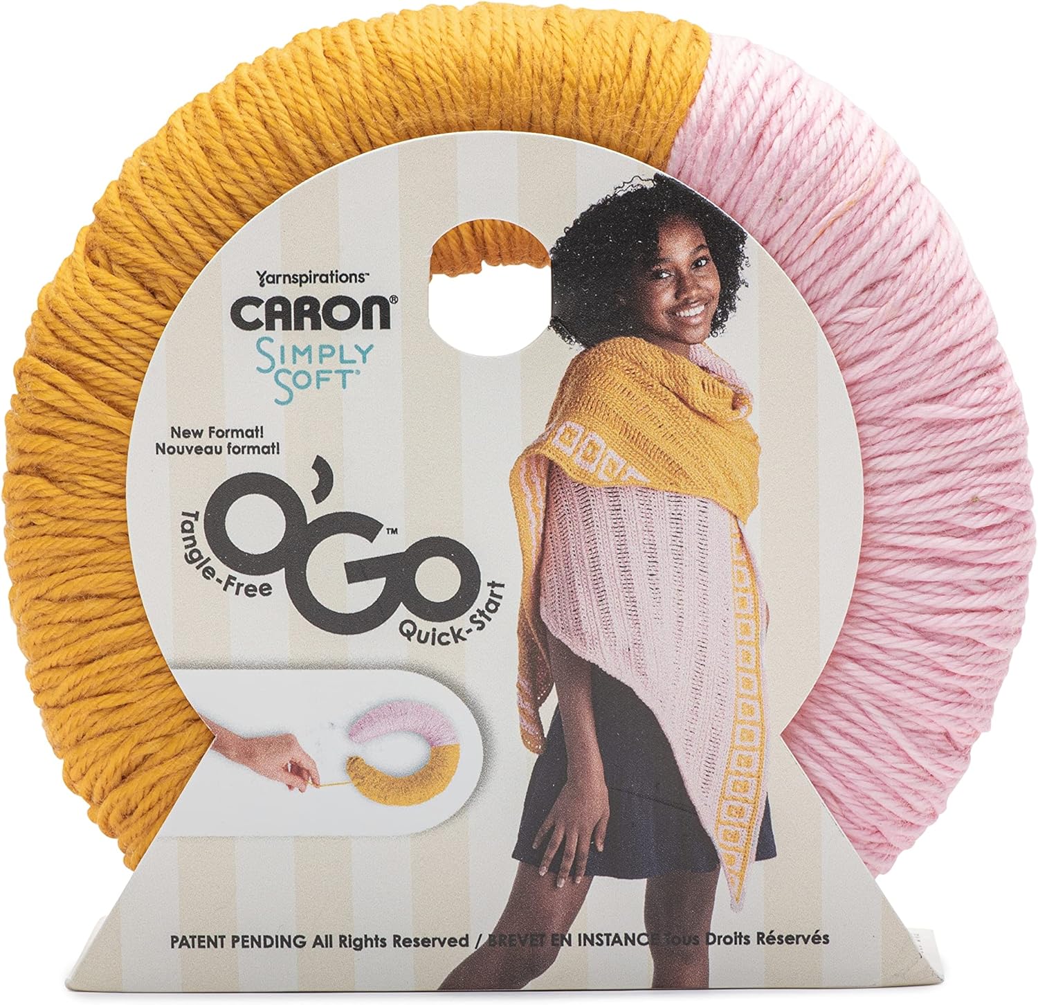 Amazon.com: Caron Simply Soft O'Go 141g - Soft Pink - Gold