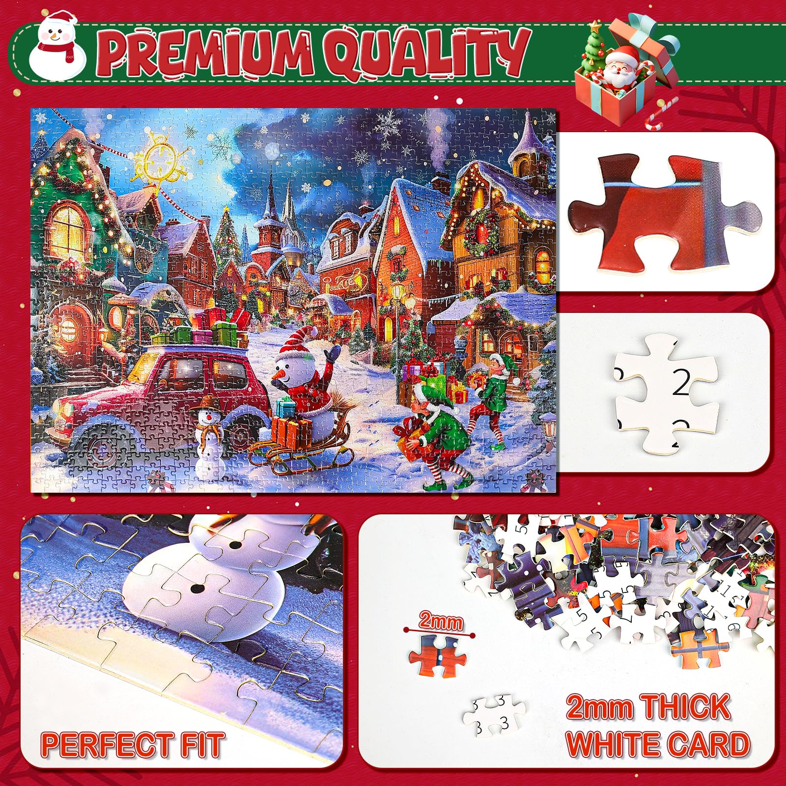 Snapklik.com : Advent Calendar 2024 Christmas Jigsaw Puzzle , 24 Boxes ...