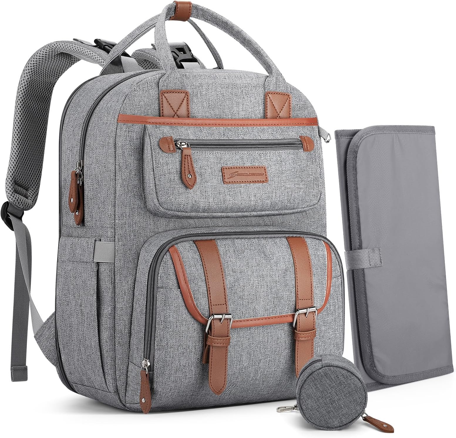 Amazon.com: Dikaslon Diaper Bag Backpack with Portable Changing Pad ...