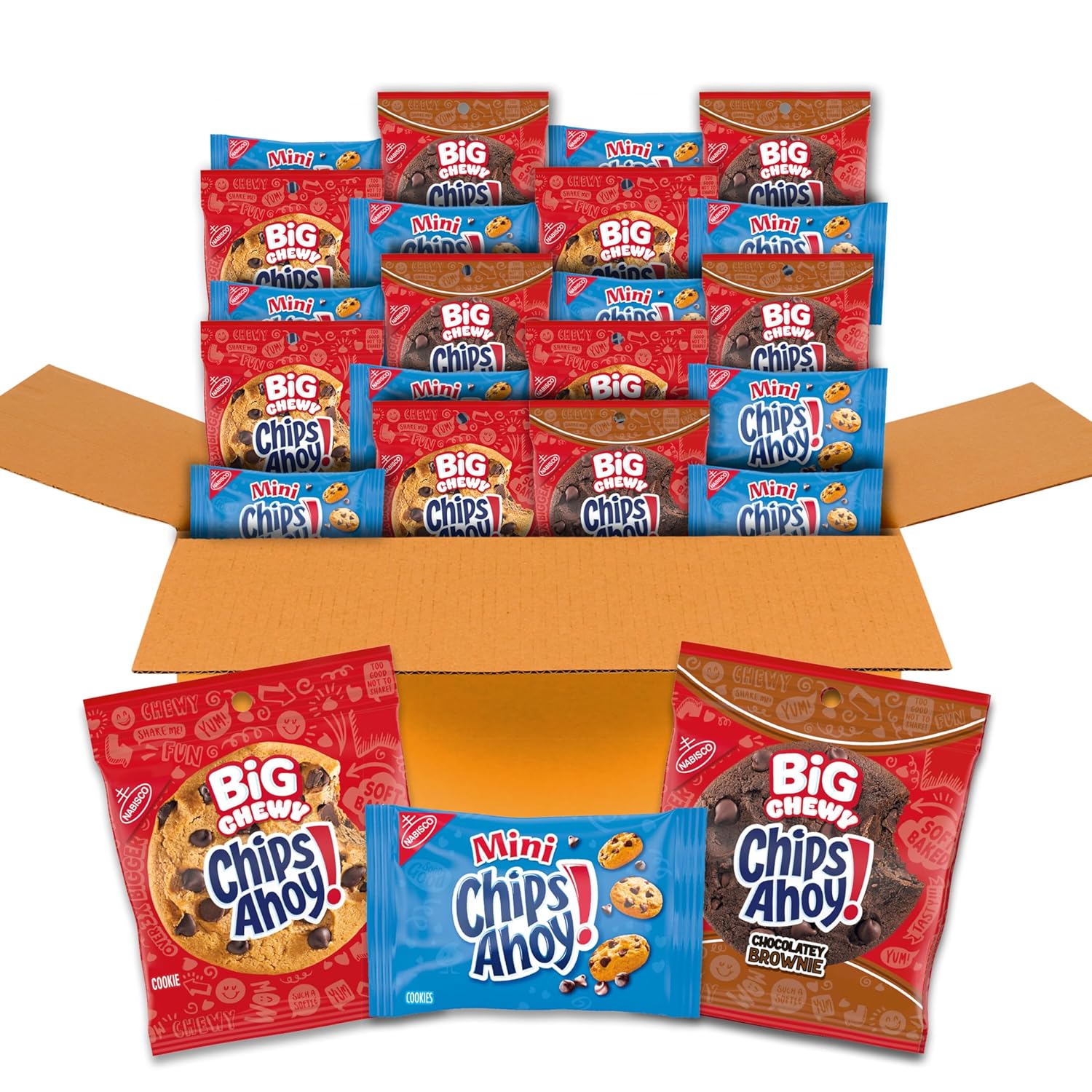 Amazon.com: CHIPS AHOY! Cookie Variety Pack, Big Chewy, Big Chocolatey ...