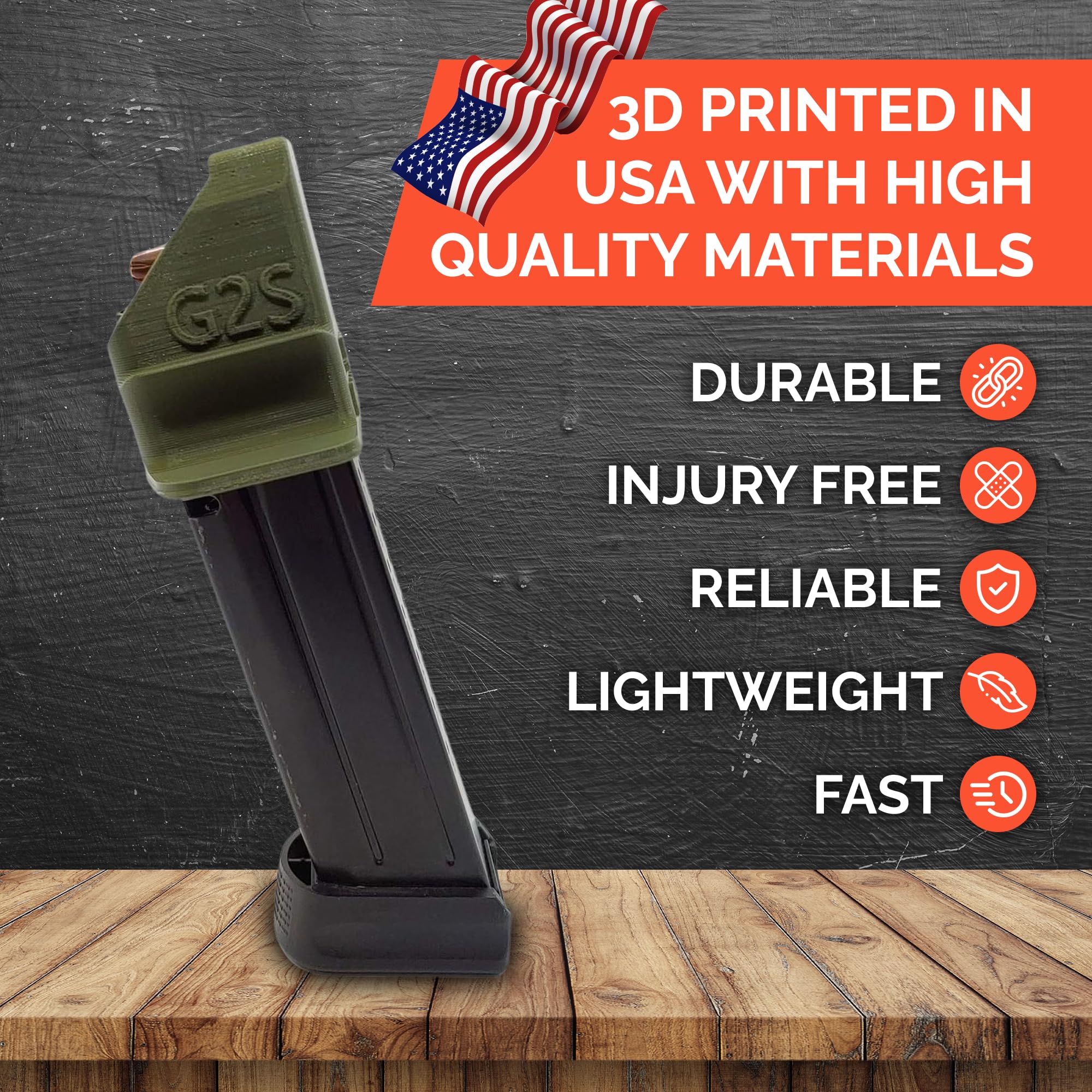 Snapklik.com : EZMAGLOADER Magazine Loader For The Glock 17 19 22 23 26 27 31 32 33 34 35 37 9mm