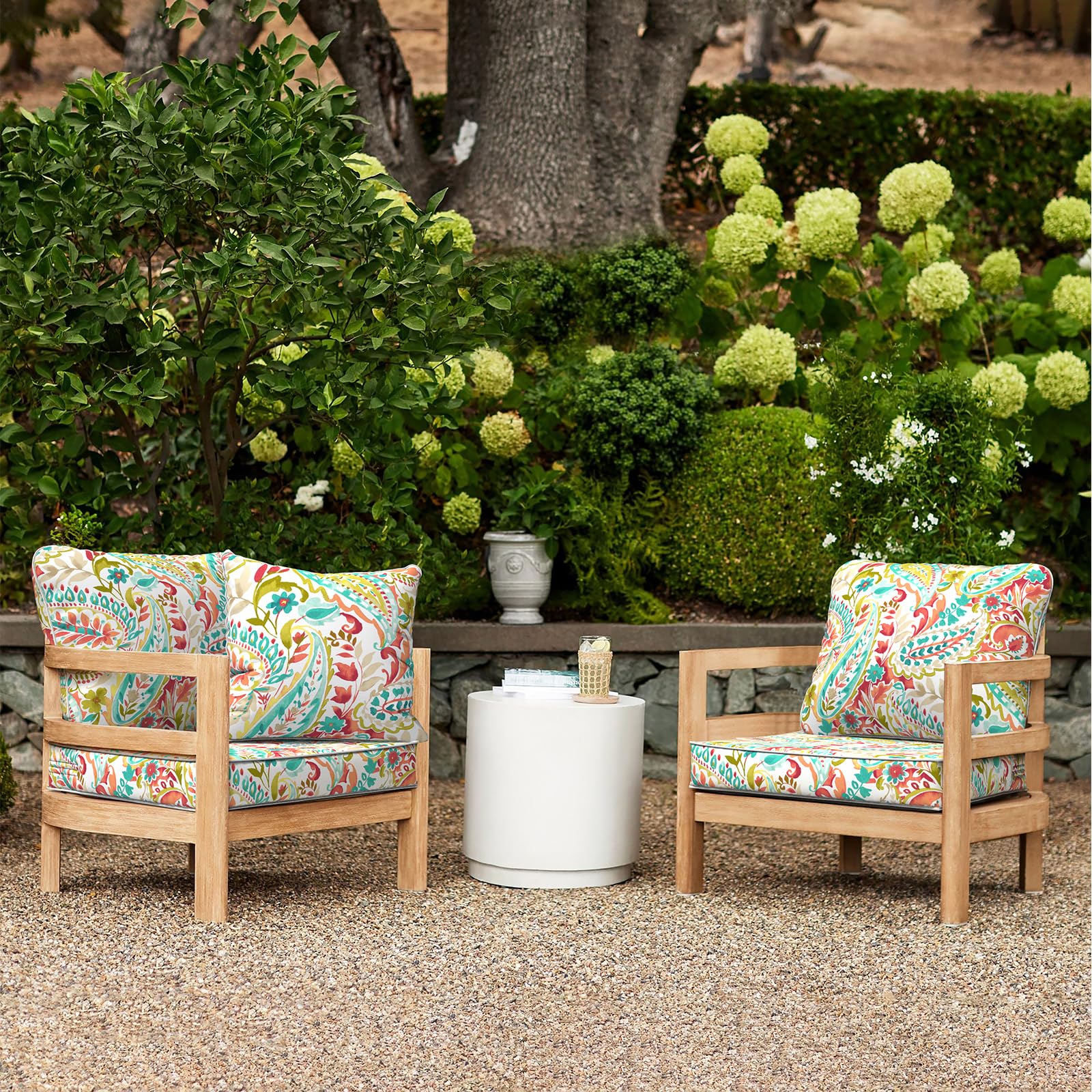 LVTXIII Outdoor Deep Seat Cushion Patio Seat and Back Cushion Set ...