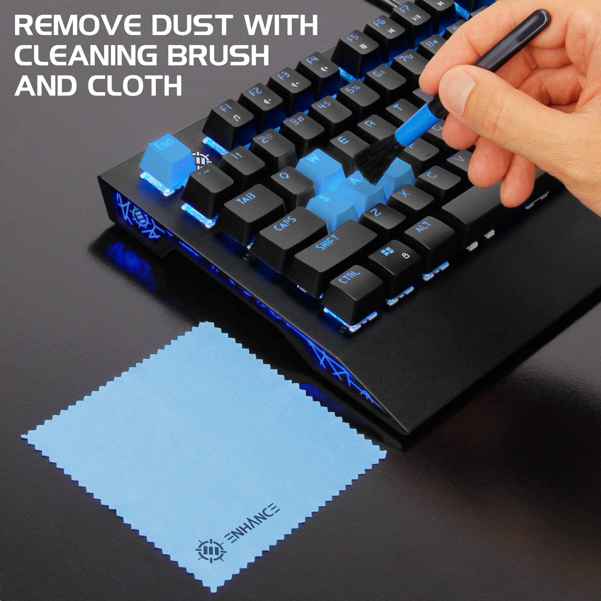 Snapklik.com : ENHANCE PBT Keycaps Set Doubleshot Key Caps Gaming ...