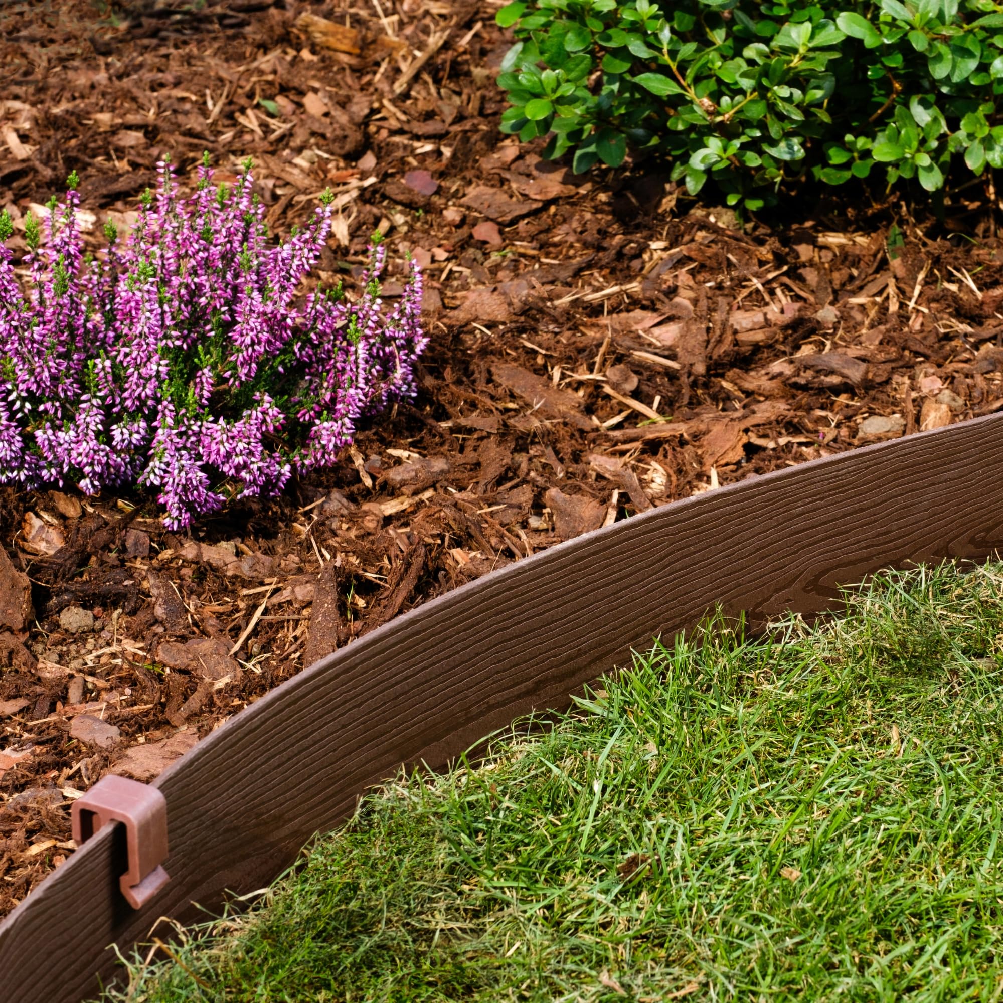 Brown Plastic Garden Border Edging