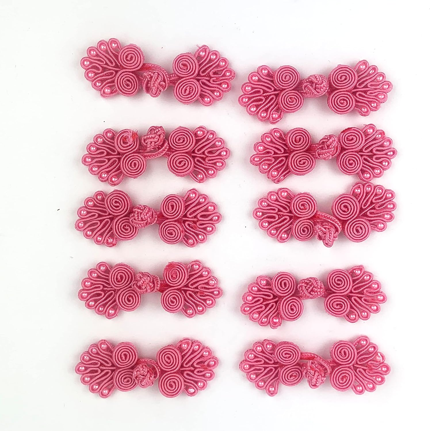 Amazon.com: Heyiwell 10Pairs Chinese Frogs Button Closures Hook & Eye ...