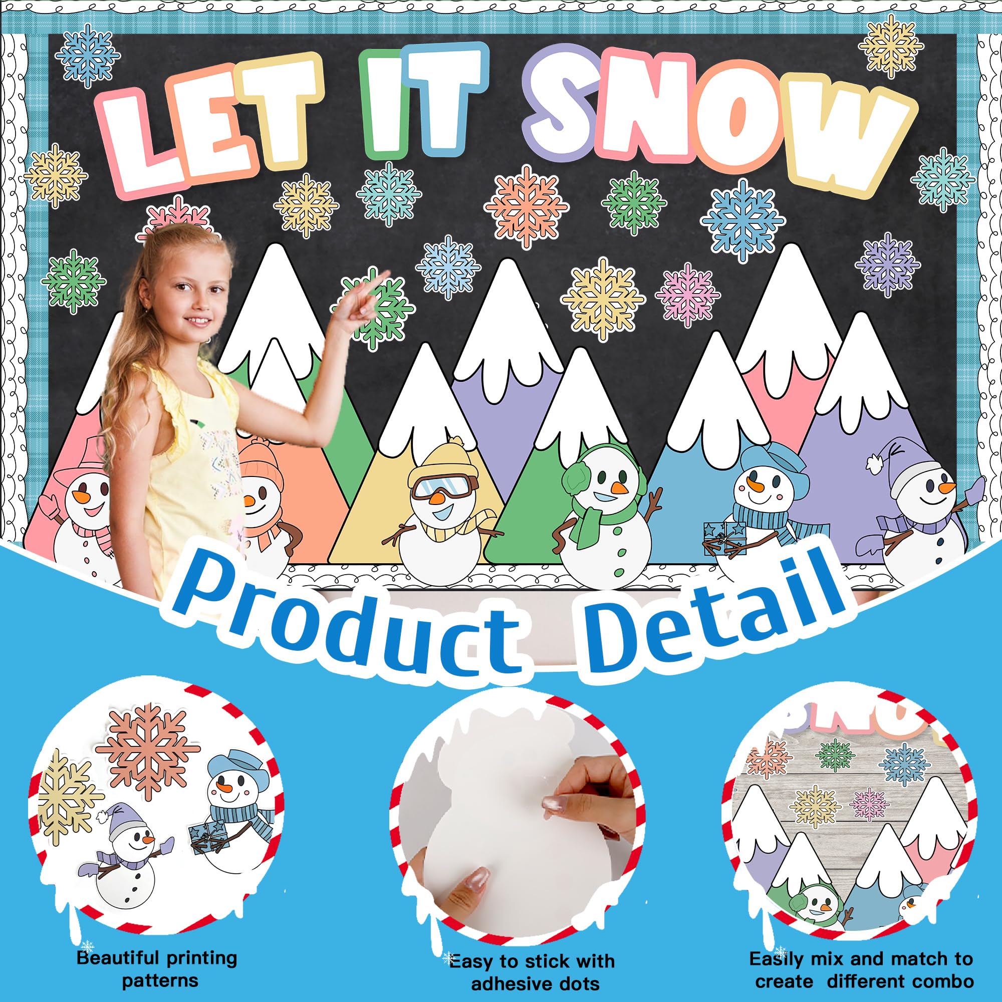 Let It Snow Bulletin Board Winter Bulletin Board Activity | Snow Globe