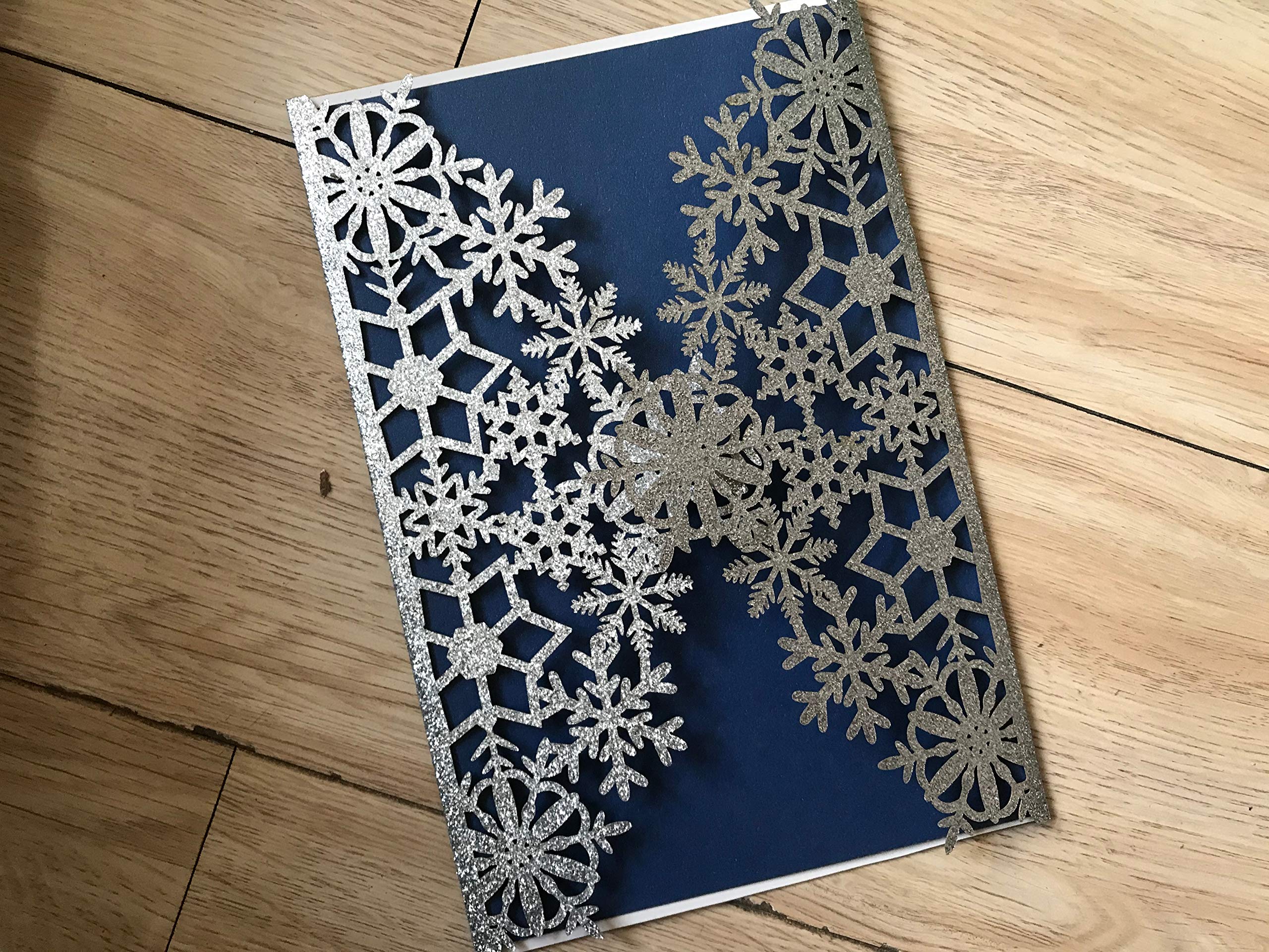 Graduation Invitations Snow Flakes