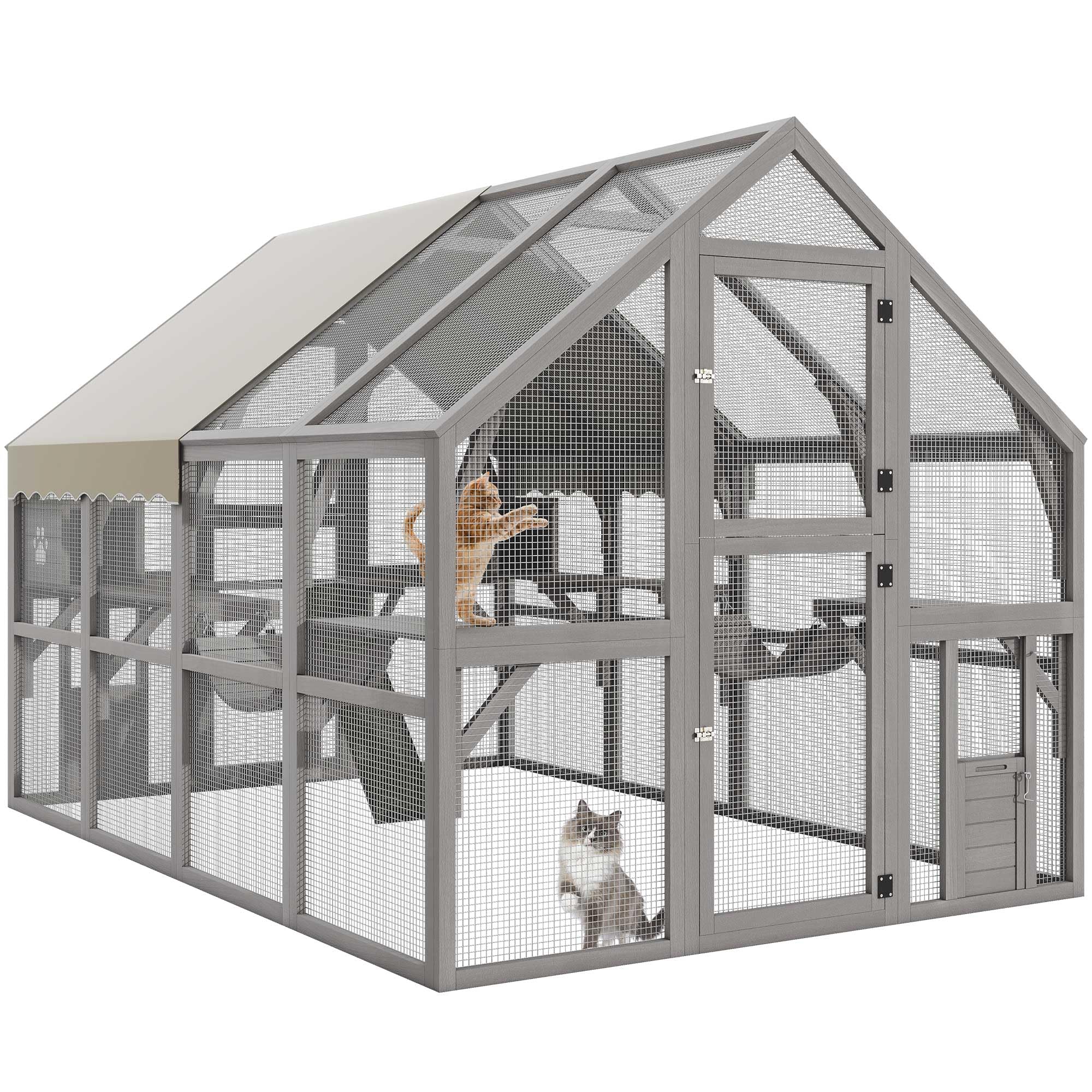 Snapklik.com : DWVO Extra Large Catio Outdoor Cat Enclosure, 110 Inch ...