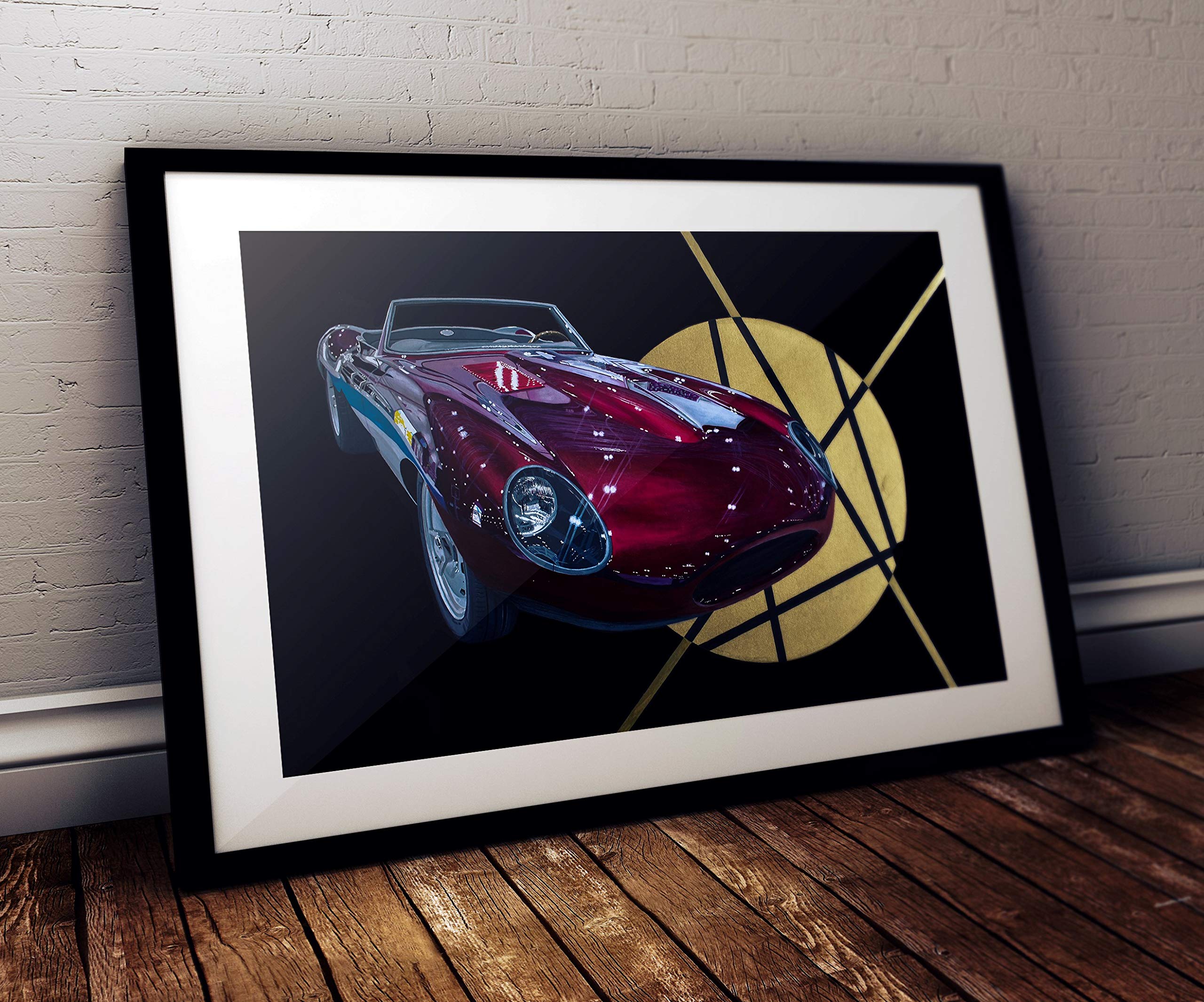 Buy Jaguar E-Type Artwork - Limited Edition Print. Classic Car print ...