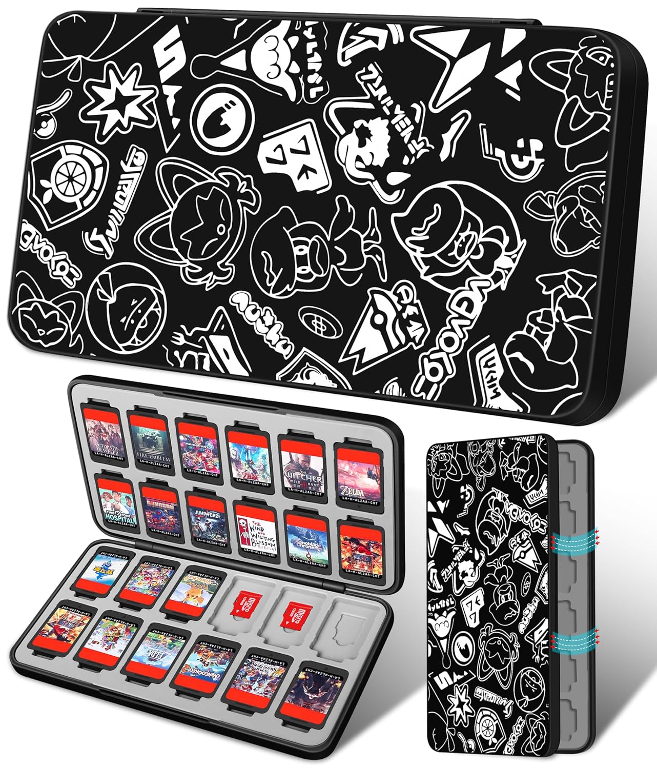 Amazon.com: Ayochan for Nintendo Switch Game Case Cartoon Card ...