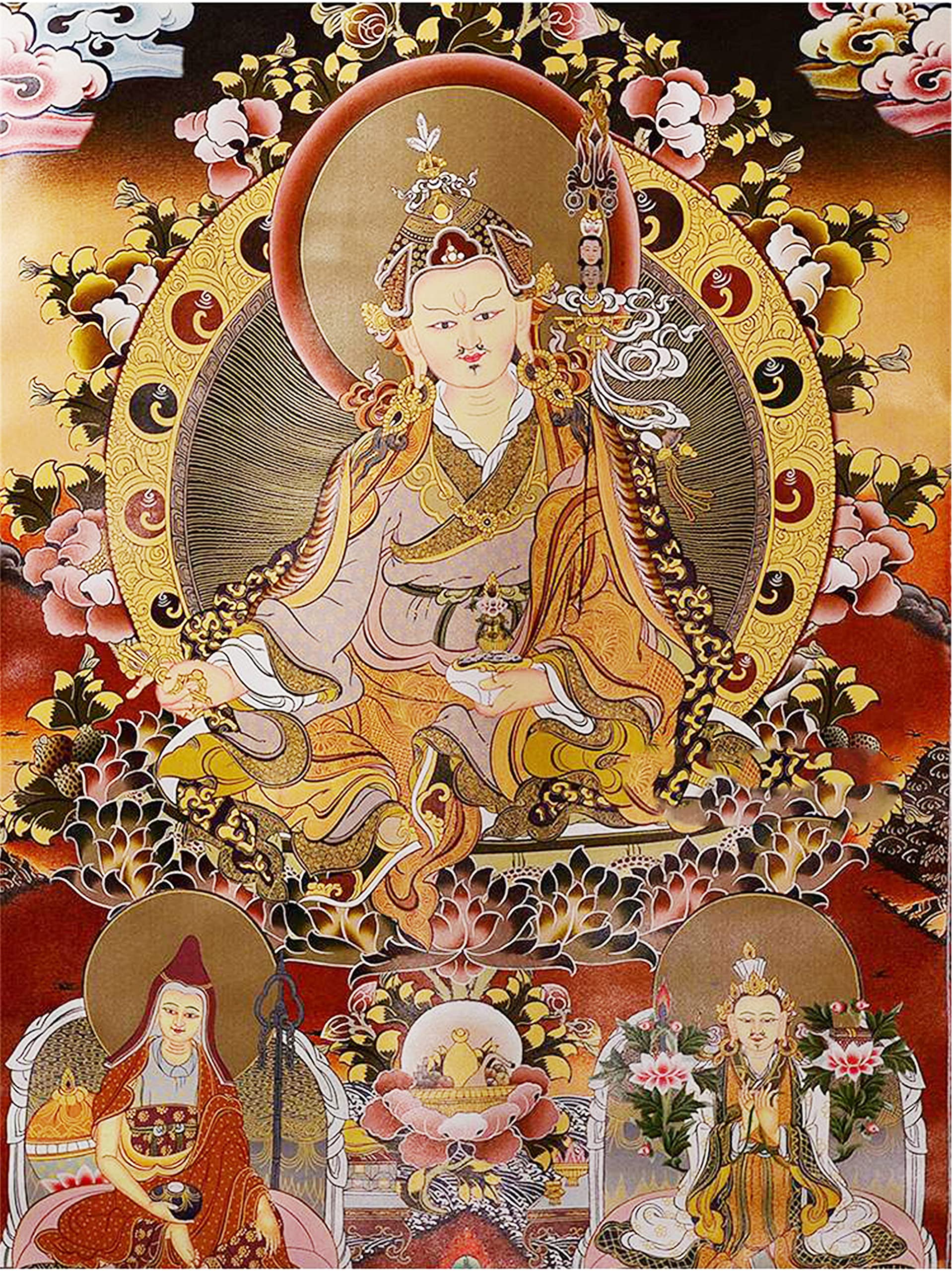 Gandhanra Tibetan Thangka Art,Eight Forms Of Padmasambhava,Guru ...
