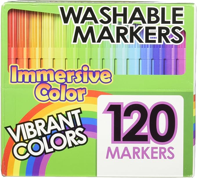 Amazon.com: Immersive Color Washable Water Soluble Ink Markers Set (Box ...