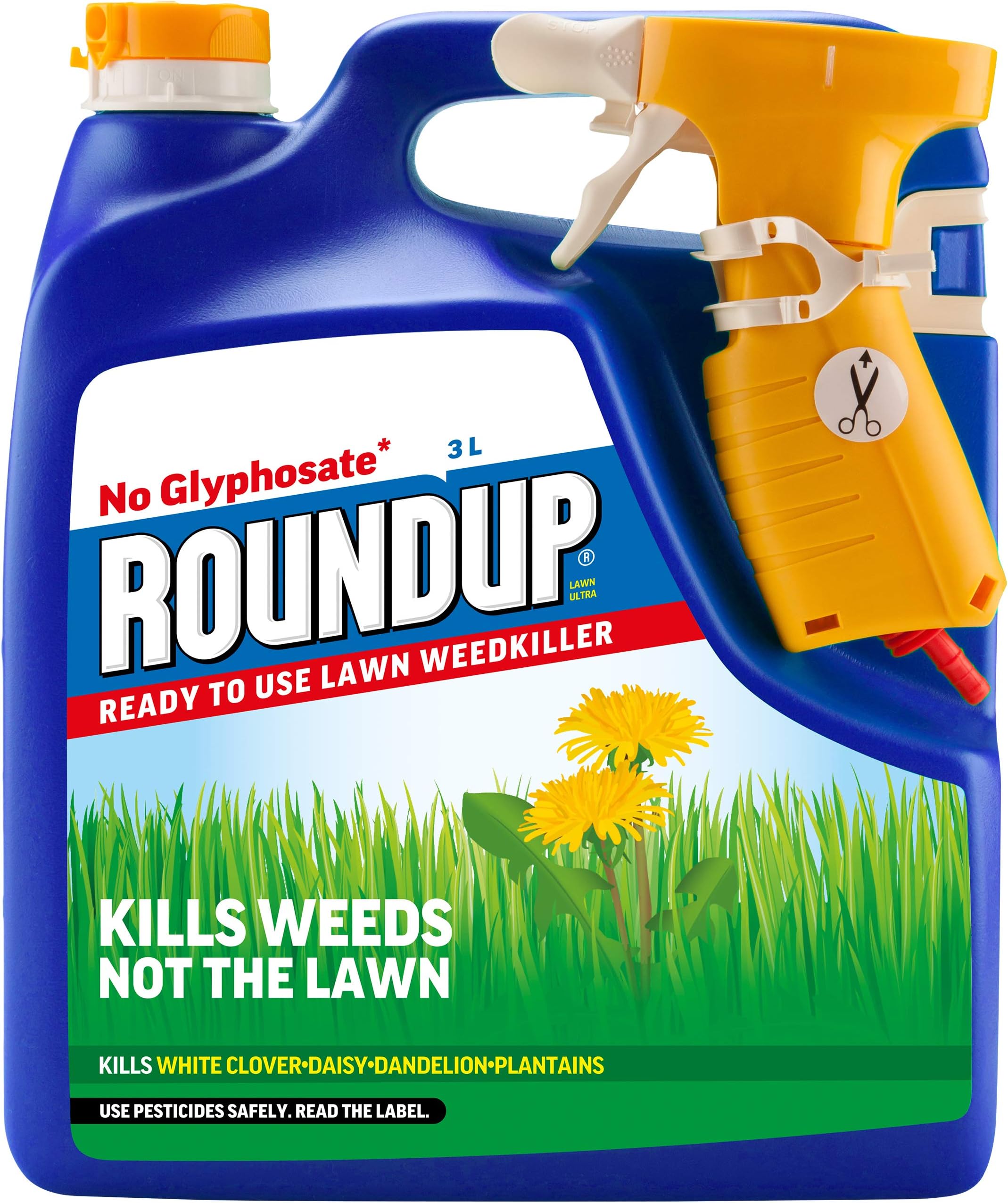 Roundup FOR LAWNS ULTRA - 3 L SPRAYER, Coverage 150 m² (Glyphsate Free ...