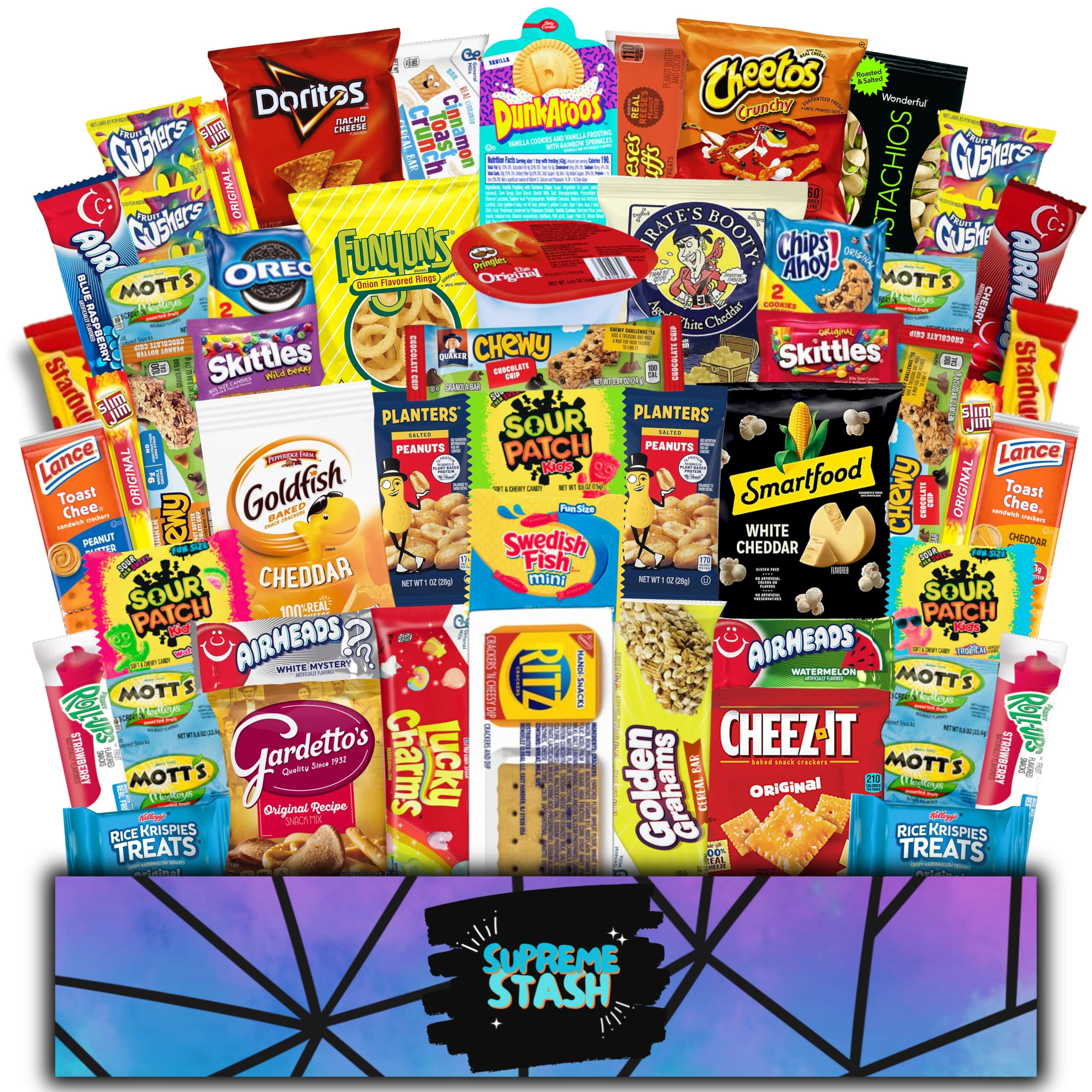 Buy Snack Variety Pack for Adults Kids (50 Count) School Lunches ...