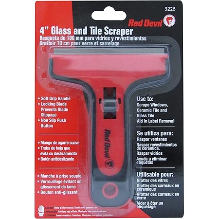 Red Devil 3276 4" Glass Scraper Replacement Blades, Pack of 5 ...