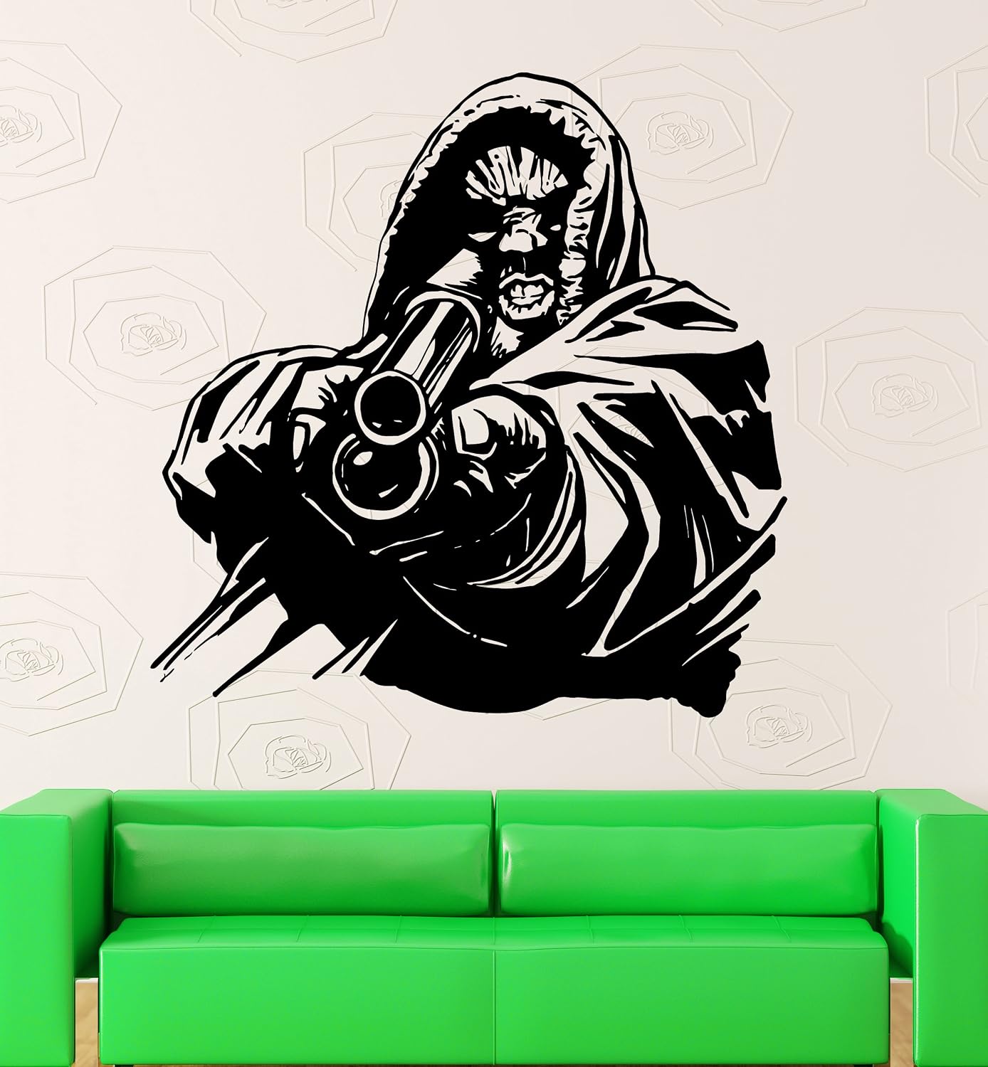 Amazon.com: Wall Stickers Vinyl Decal Gangster with Shotgun Ghetto ...