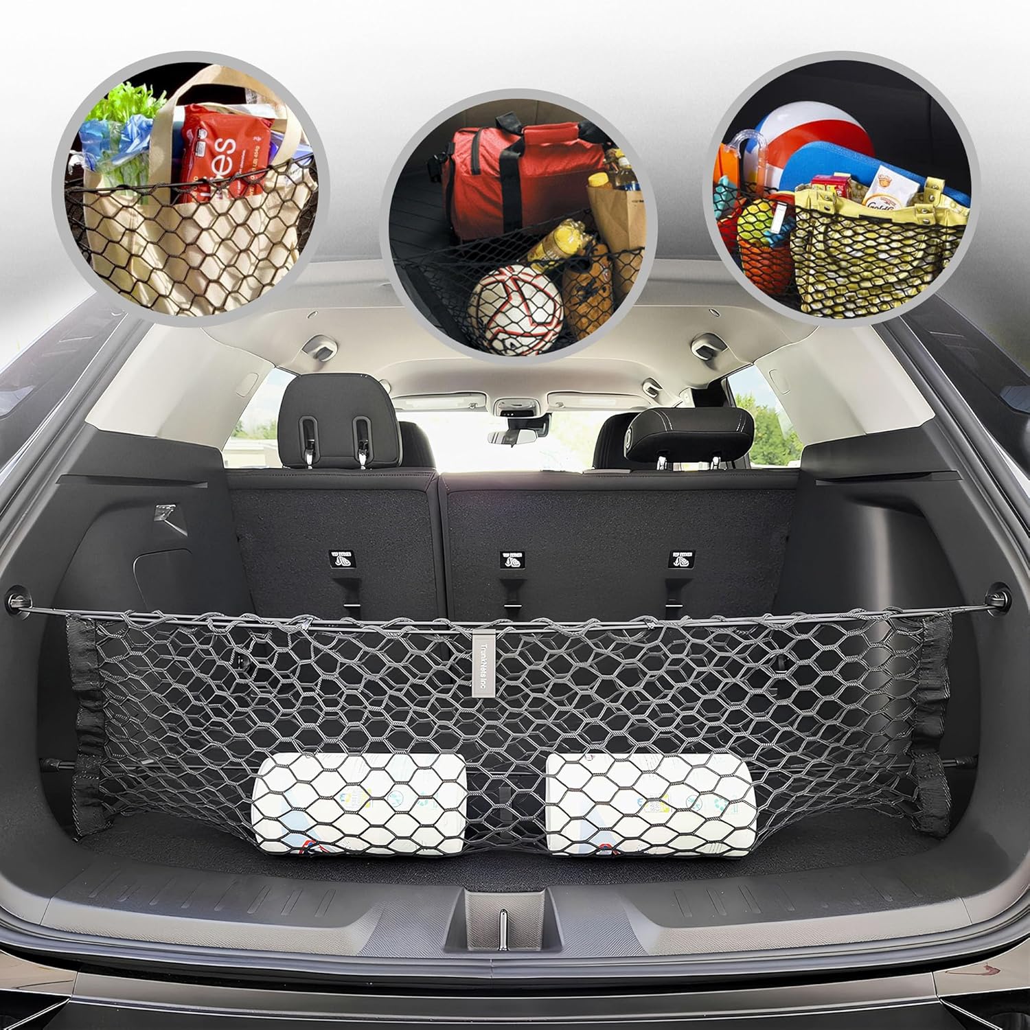 Amazon.com: Envelope Style Automotive Elastic Trunk Mesh Cargo Net for ...