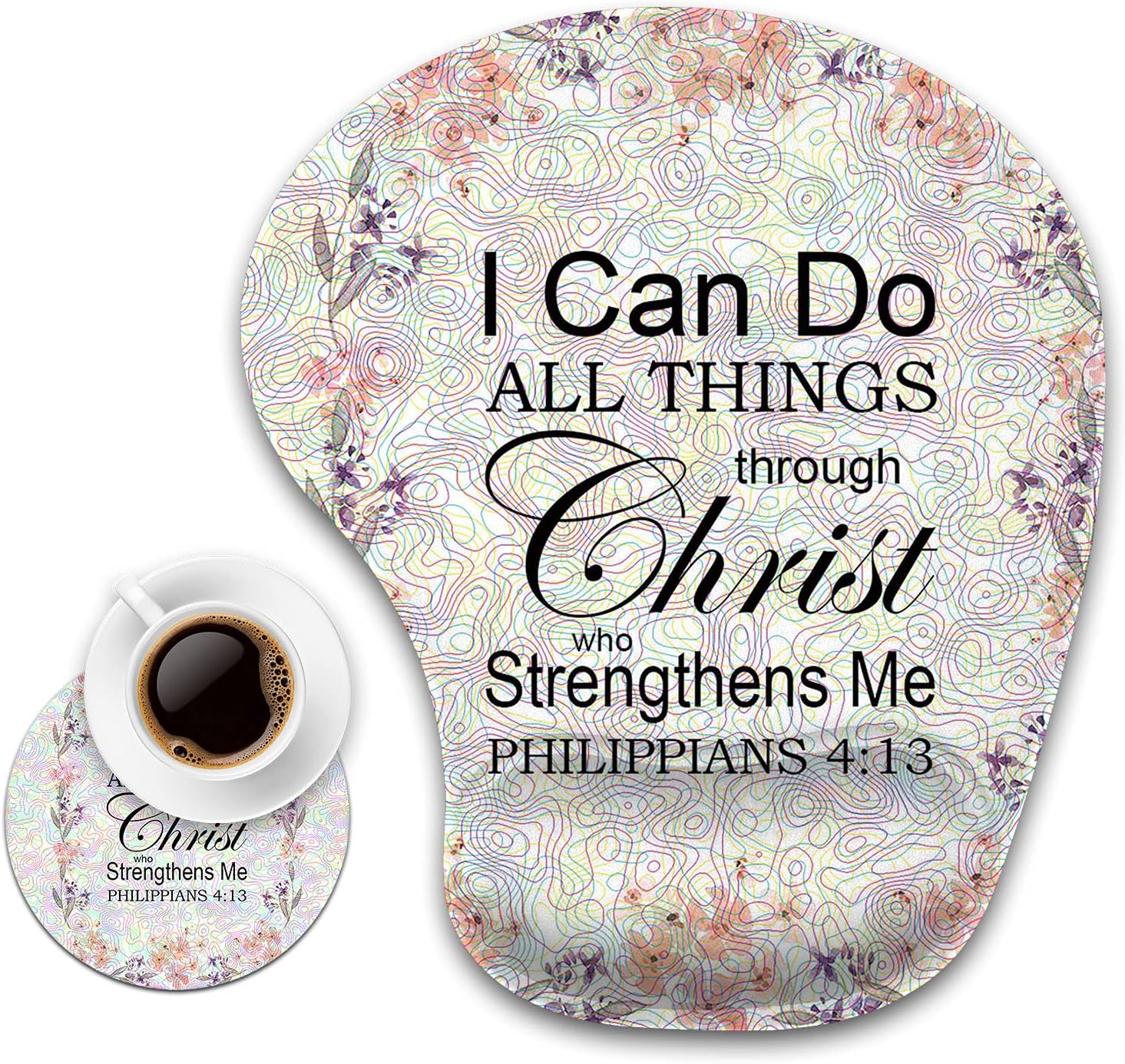 Amazon.com : MAKIEE Ergonomic Mouse Pad with Wrist Support and Coaster ...