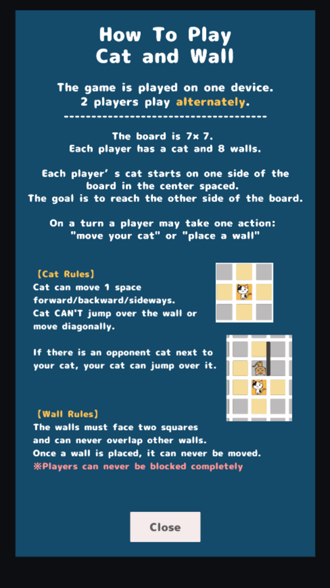 Cat and Wall - 2 player Strategy Board Game - - App on Amazon Appstore