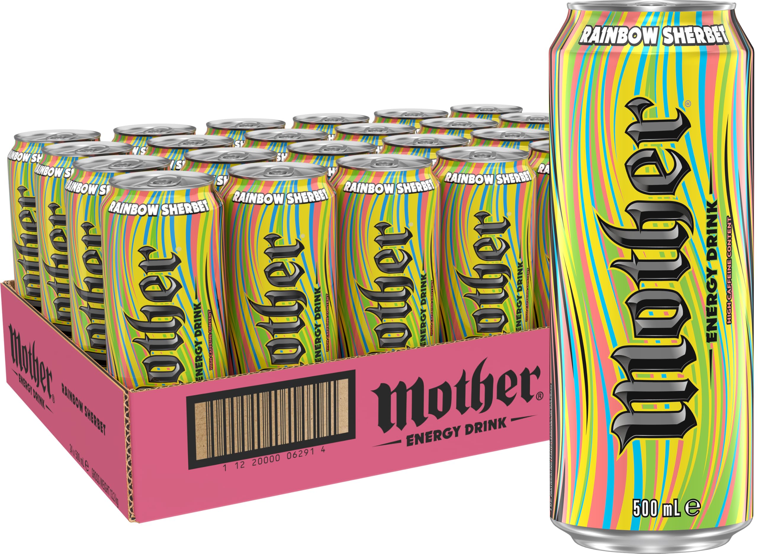 Mother Energy Drink Rainbow Sherbet 24 x 500ml : Amazon.com.au: Pantry ...