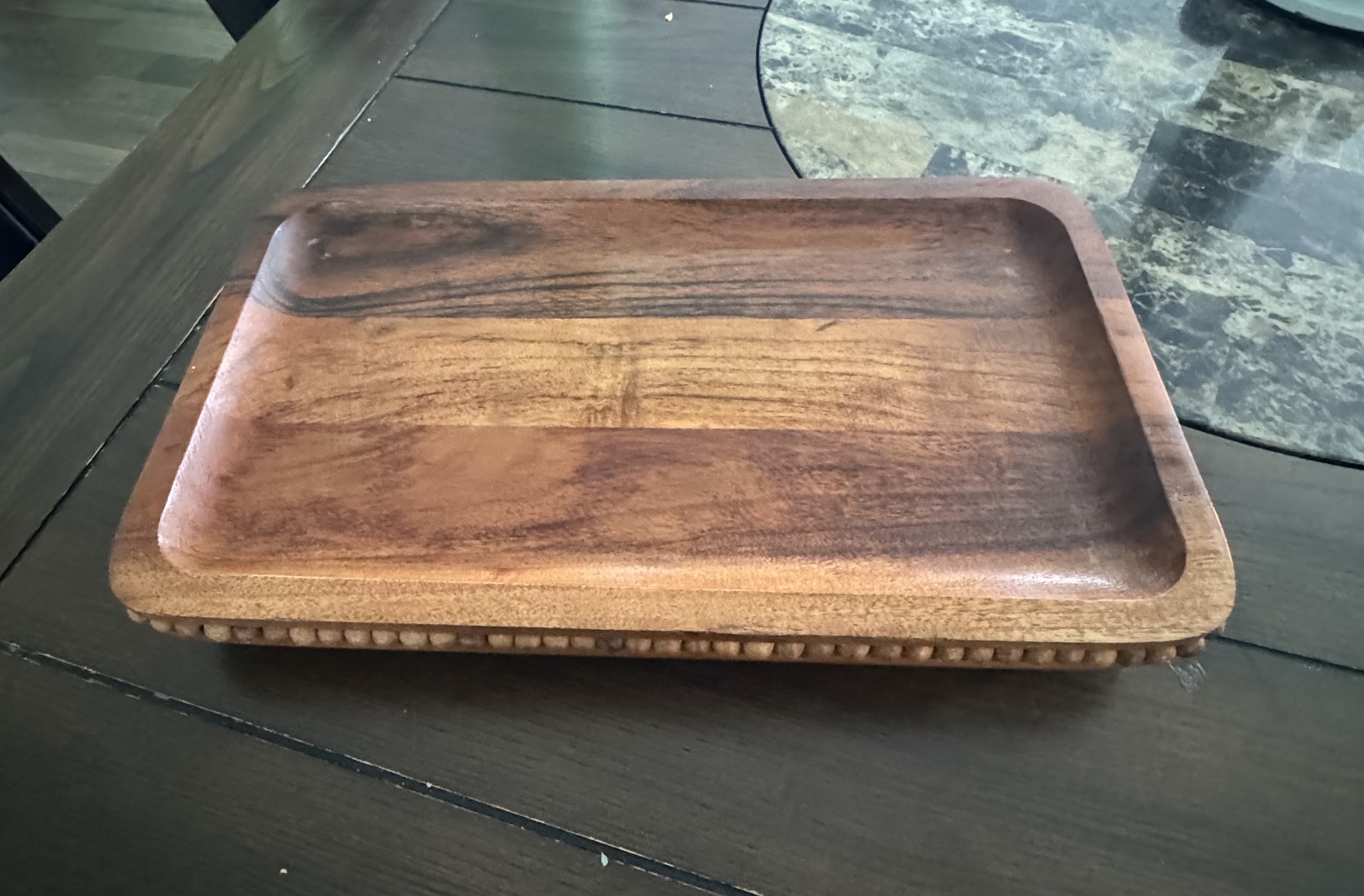 Watch wooden tray for kitchen decoration on Amazon Live