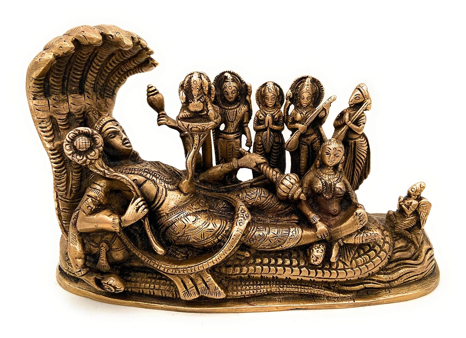 Buy South Indian Arts Brass | Vishnu Idol | Lord Vishnu | Vishnu Idol ...