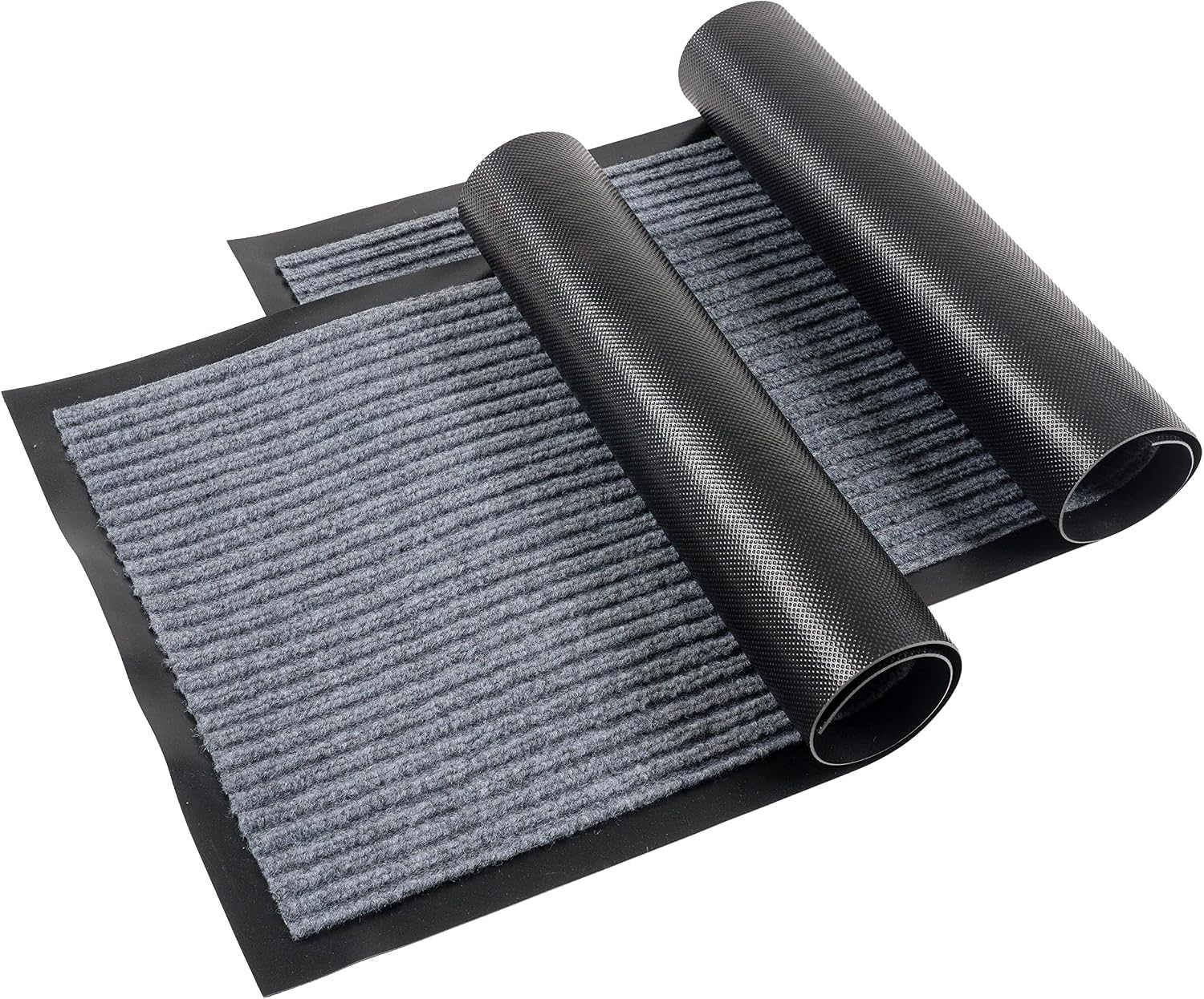Amazon.com: KAF Home Set of 2 Ribbed Door Mat | 17 x 30 Inches, Durable ...