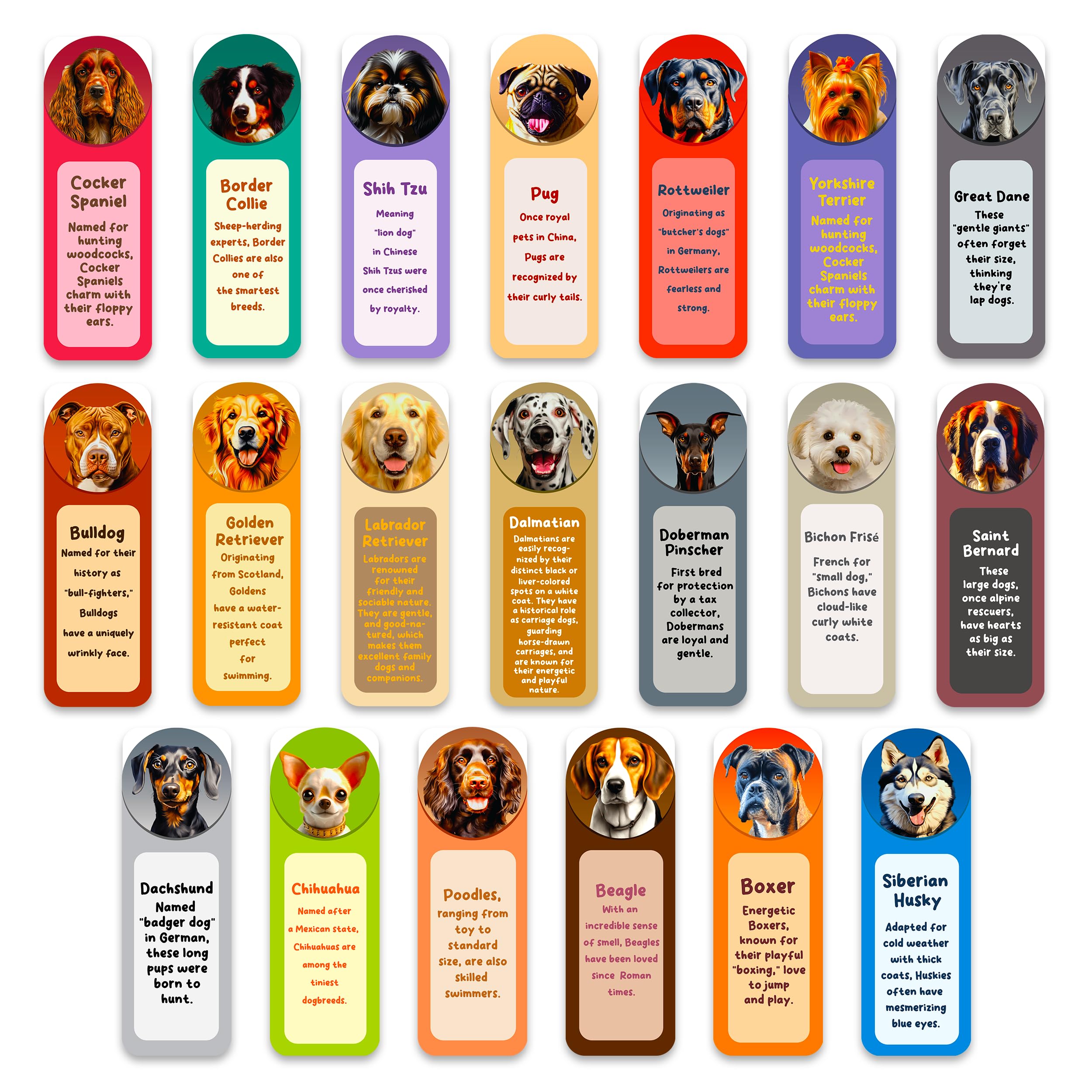 Amazon.com: Bookmarks for Kids, 100 Pack Cute Real Dog Themed Book ...