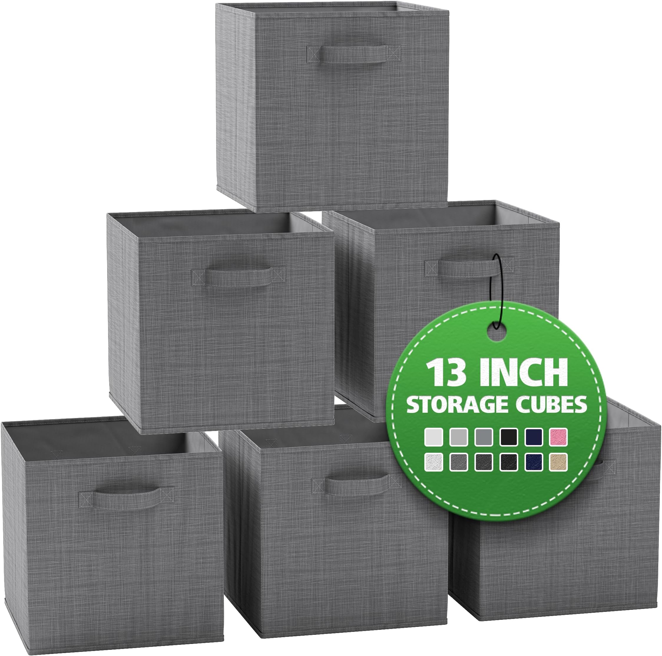 Amazon.com: Onlyeasy Extra Large Cloth Storage Bins Foldable Cube ...
