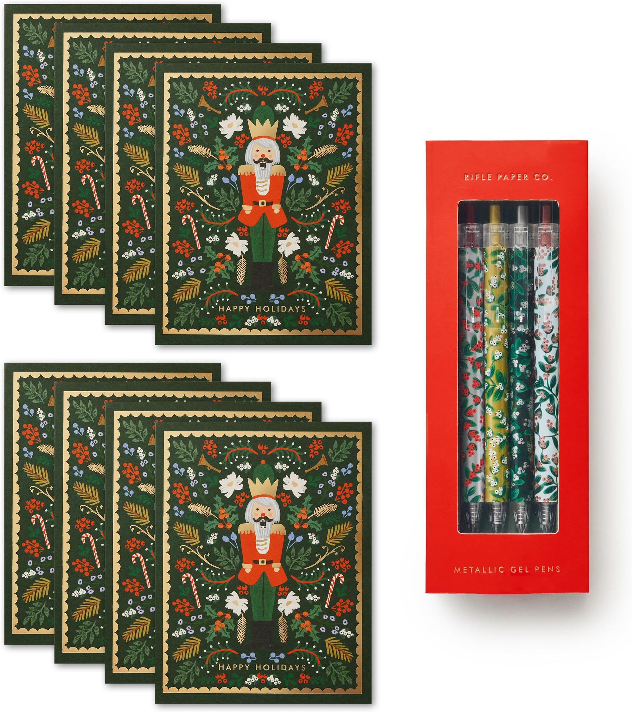 Amazon.com : RIFLE PAPER CO. Holiday Card Boxed Set of 16 | Blank ...