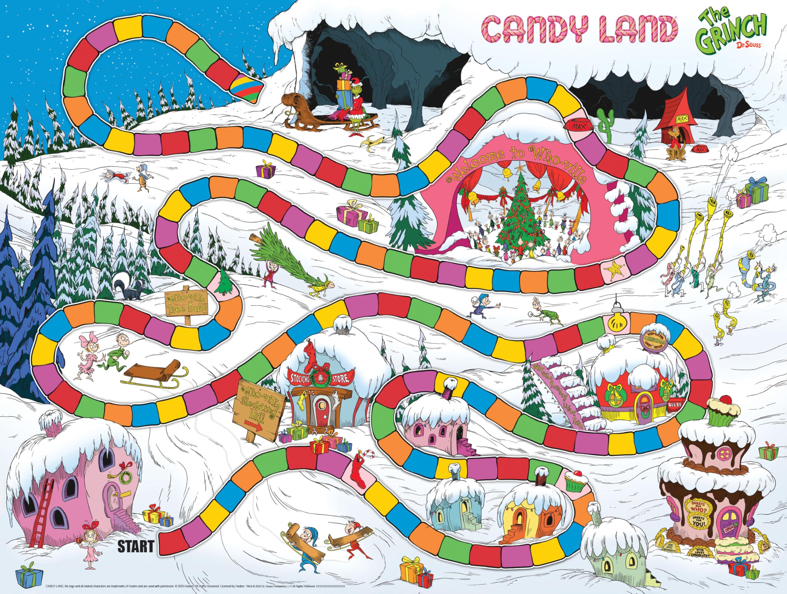 Snapklik.com : Candy Land: The Grinch Board Game, Play As Who-Ville ...