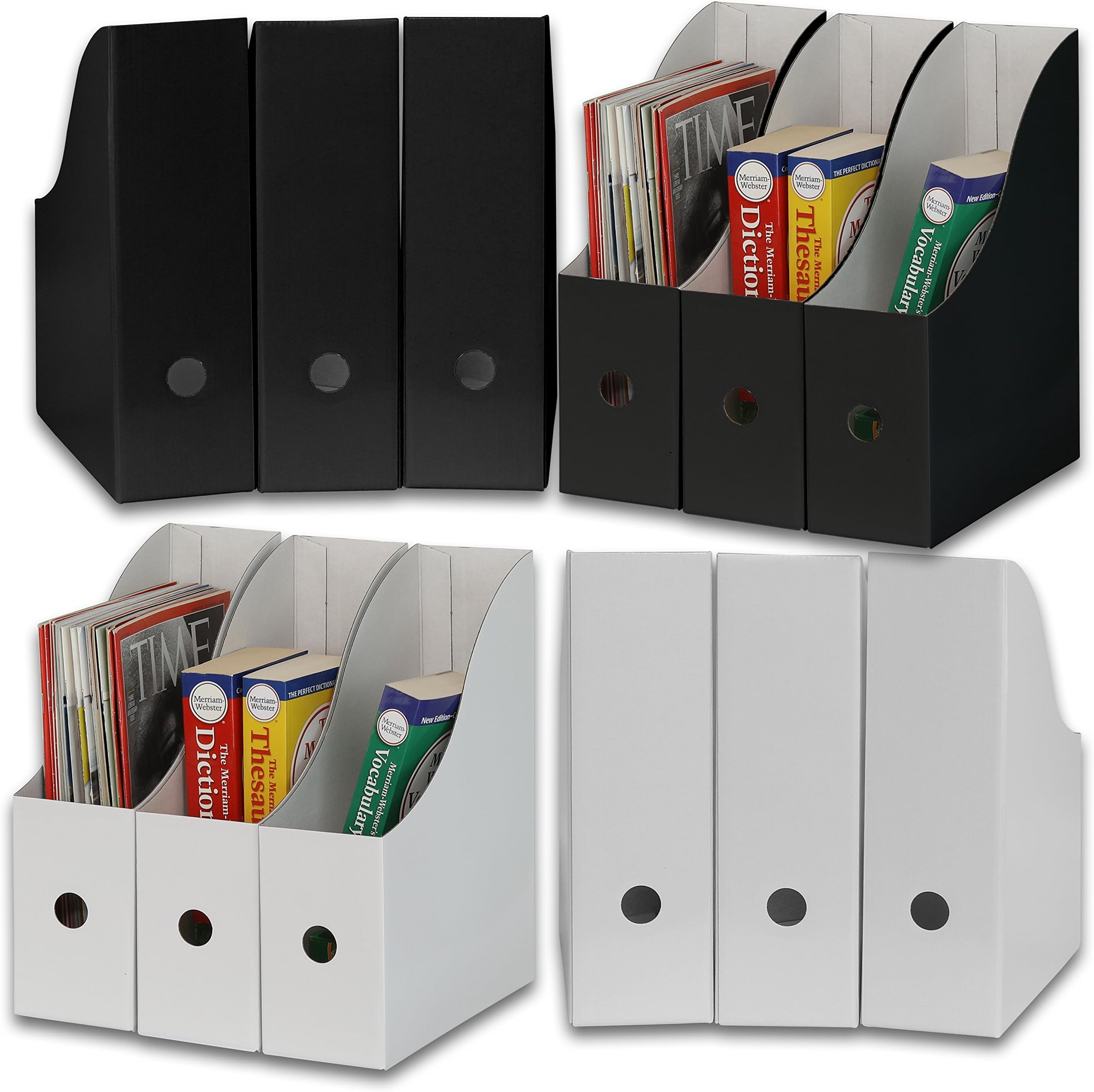 Amazon.com: Simple Houseware Magazine File Holder Organizer Box, Black ...