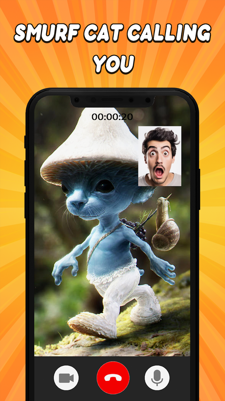 Smurf Cat Video Call & Chat:Amazon.com:Appstore for Android