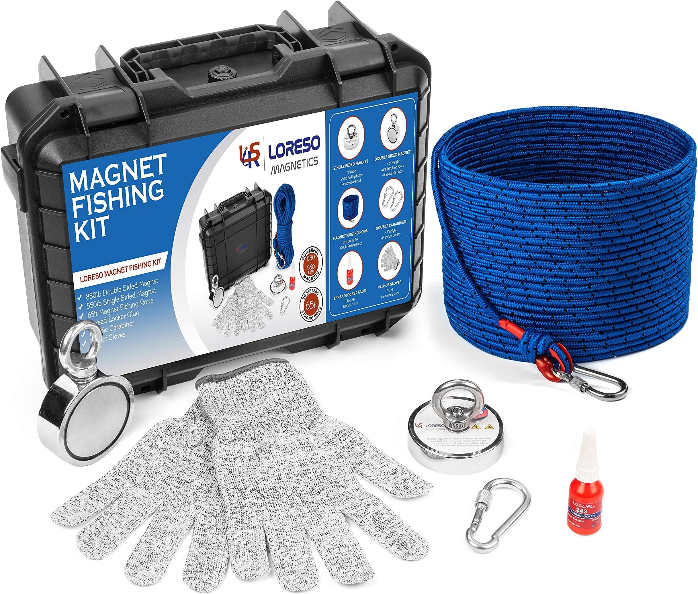 Amazon.com: Fishing Magnet - 500 LBS Pull Force Neodymium Magnet for ...