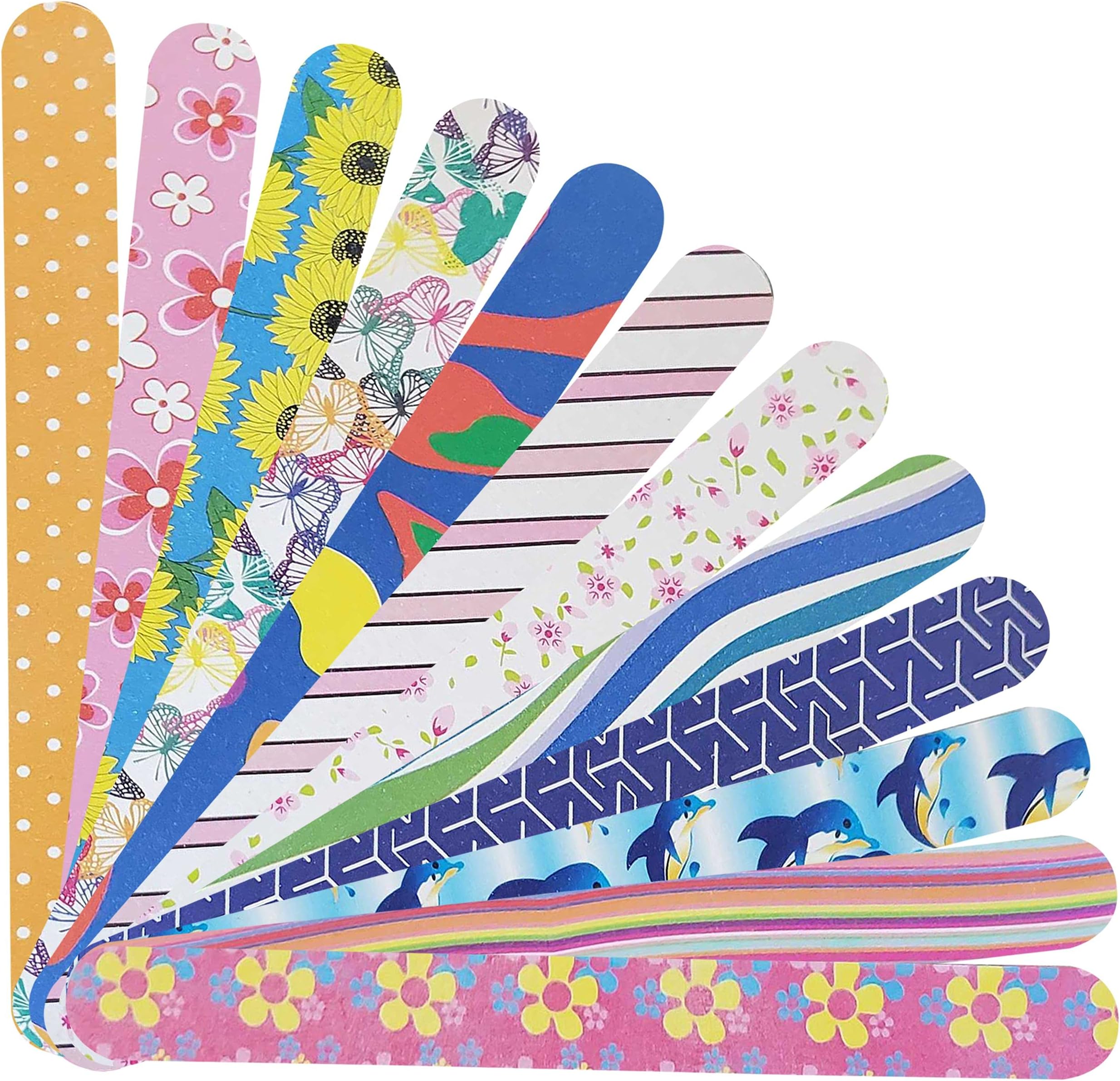 Amazon.com : P2P Nails Colorful Nail File Strips - Double Sided Filers ...